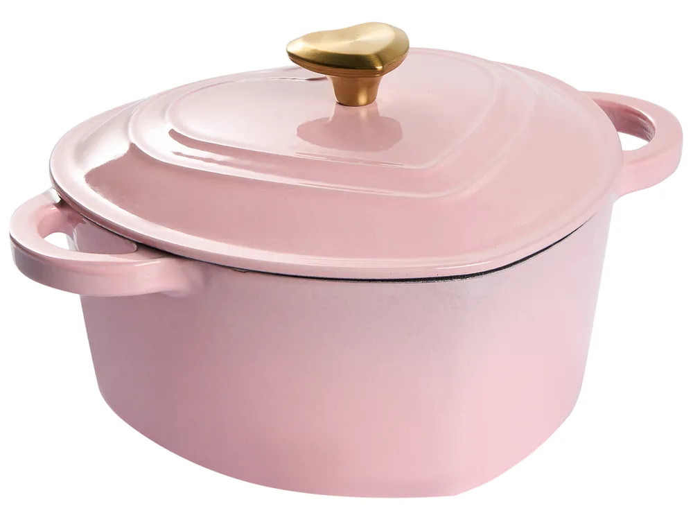 Cast Iron Pot LEVORRA Pink | Beliani.pt