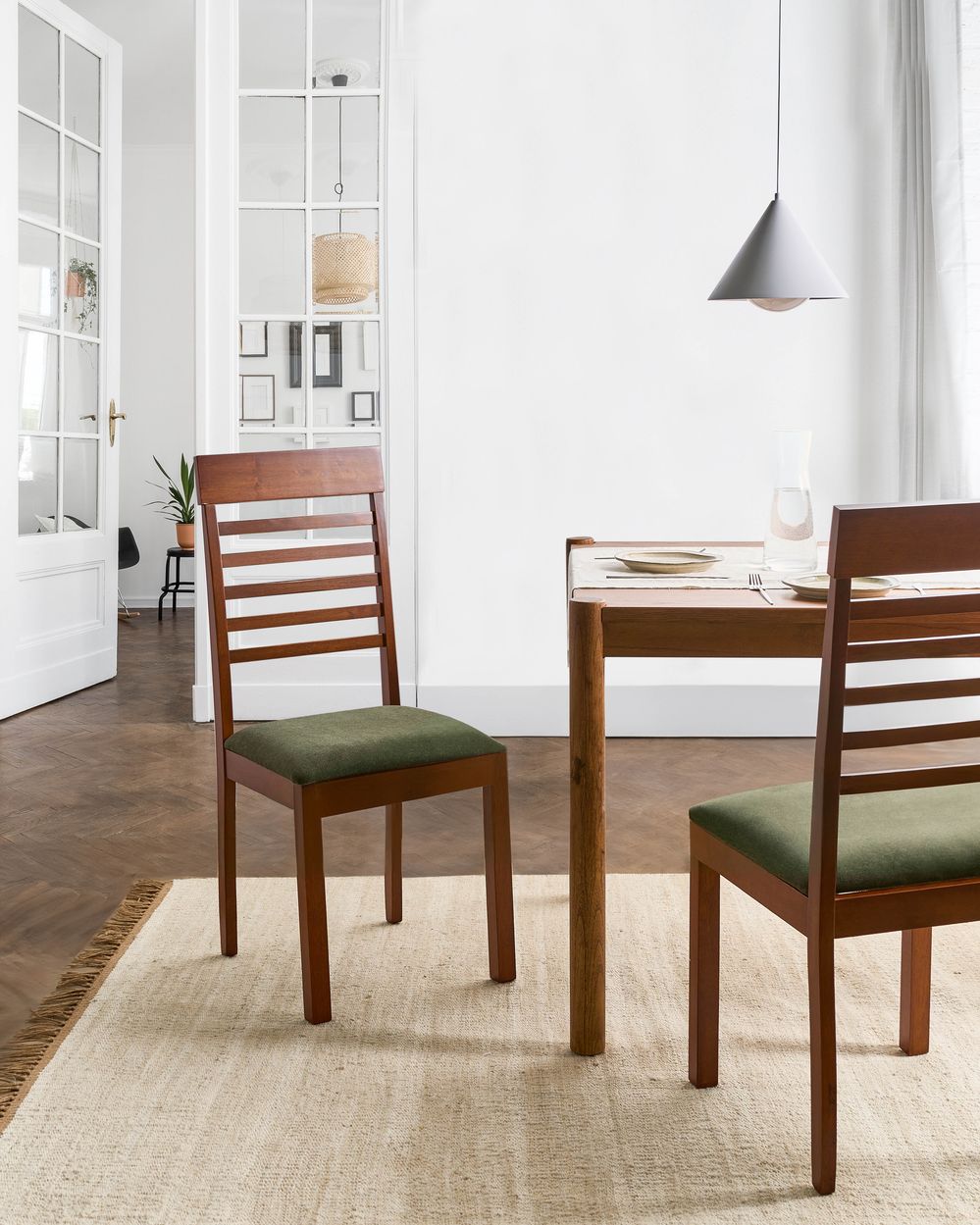 Set of 2 Dining Chairs ADA Light Grey | Beliani.co.uk