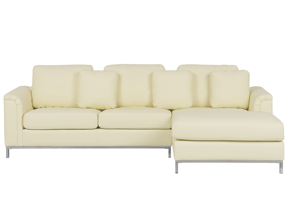 Contemporary leather corner sofa store