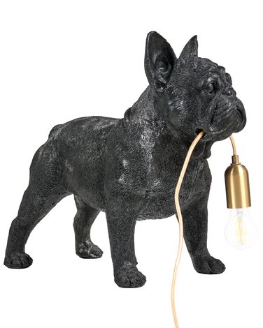 Bordlampe Hund BAXTER Sort | Beliani.dk