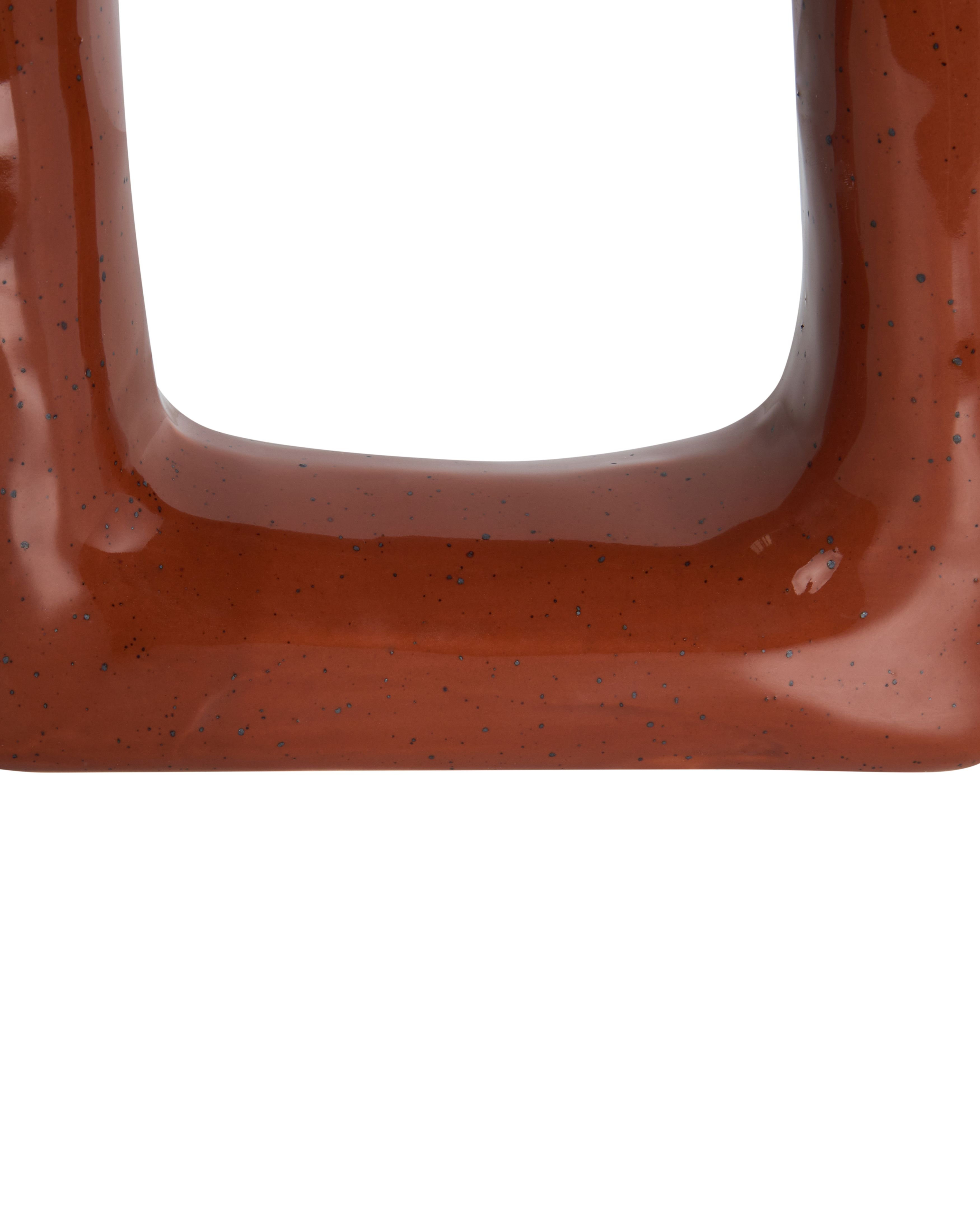 Virágtartó váza MULLET Kőcserép 28 cm Barna | Beliani.hu