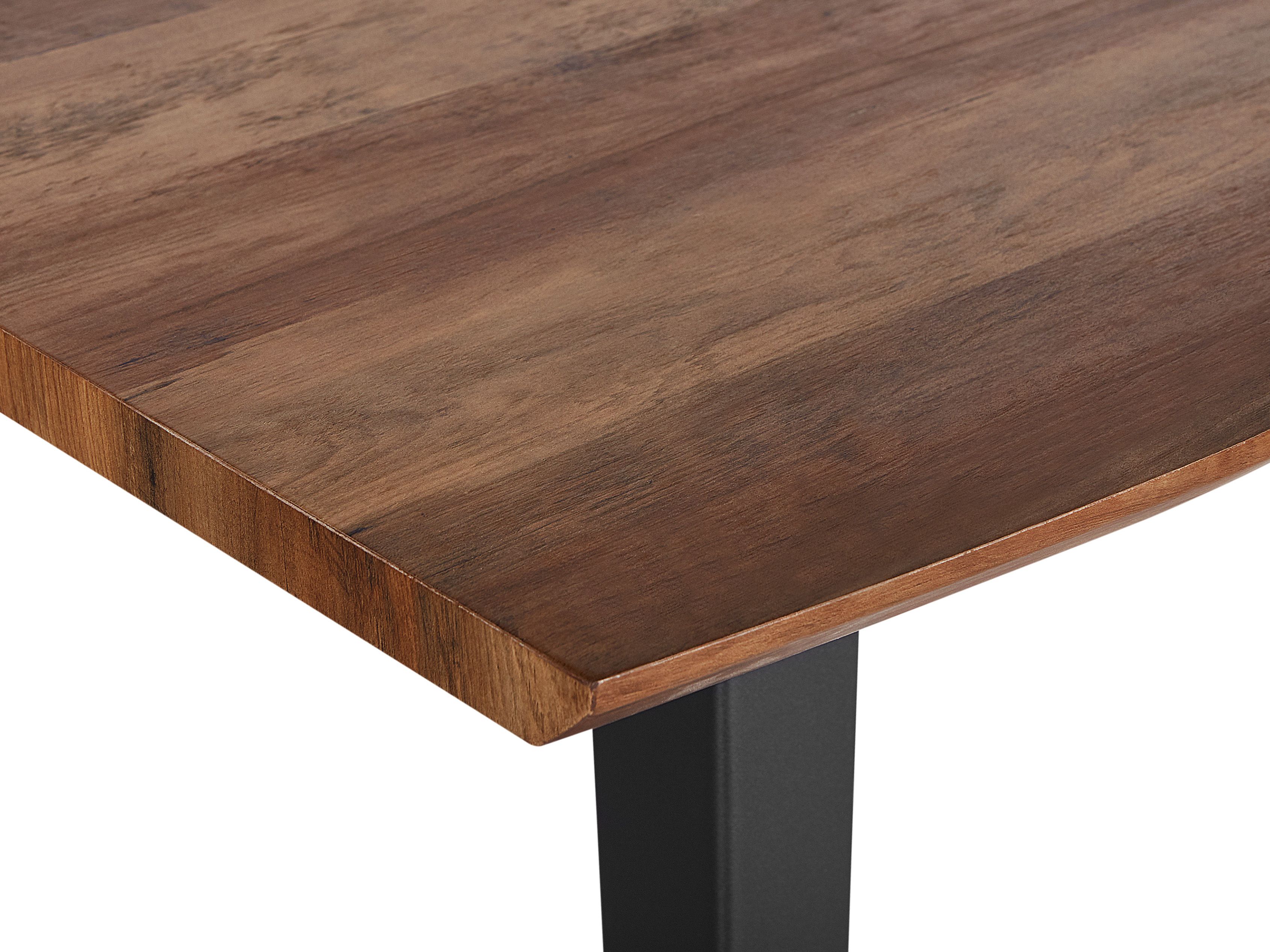 Dining Table 160 x 90 cm Dark Wood WITNEY | Beliani.co.uk