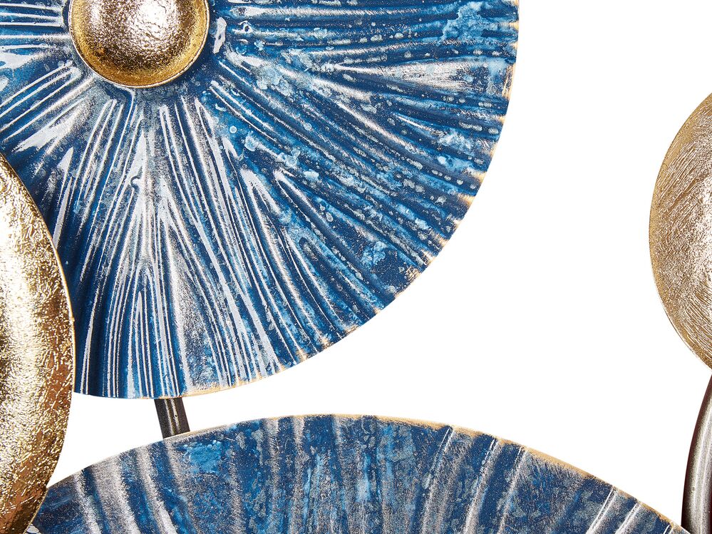 Wall Decor ACTINIUM Metal 51 cm Blue | Beliani.co.uk