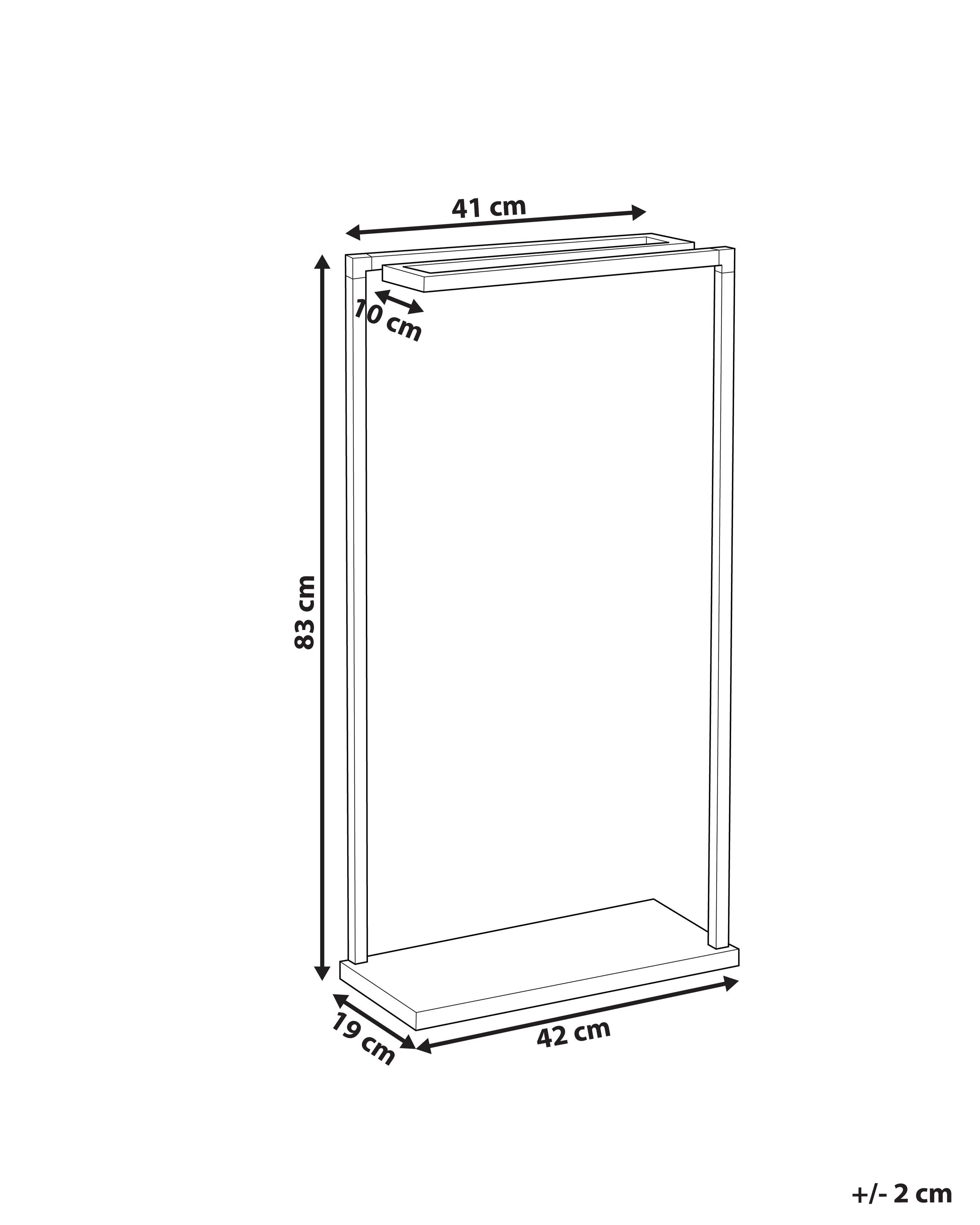 Pyyheteline musta 42 x 83 cm GRACITAS | Beliani.fi