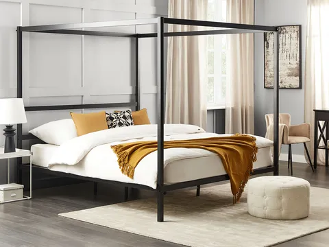 King size bed frame metal slats store