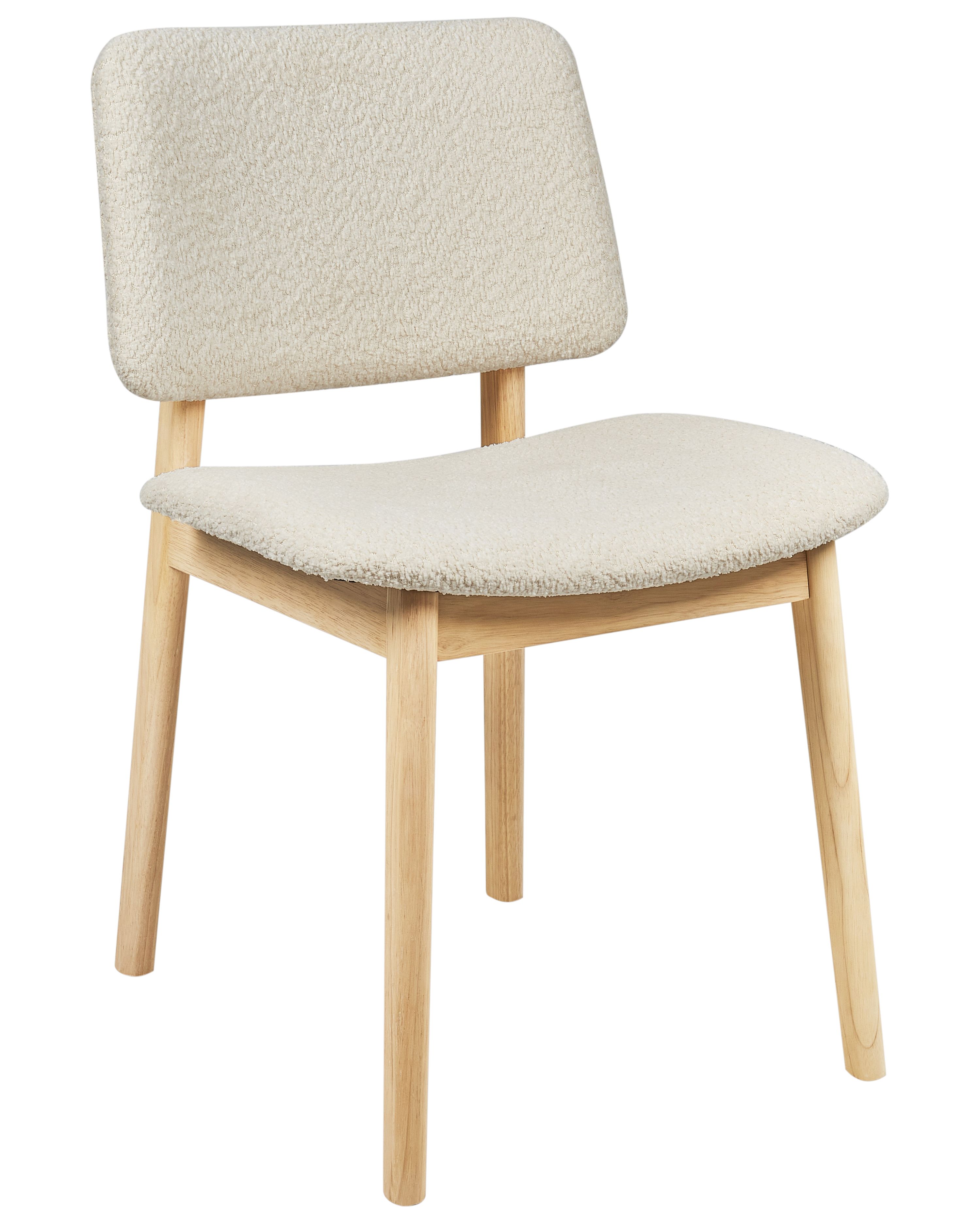 Set of 2 Dining Chairs BLANE Wood Off-White | Beliani.co.uk