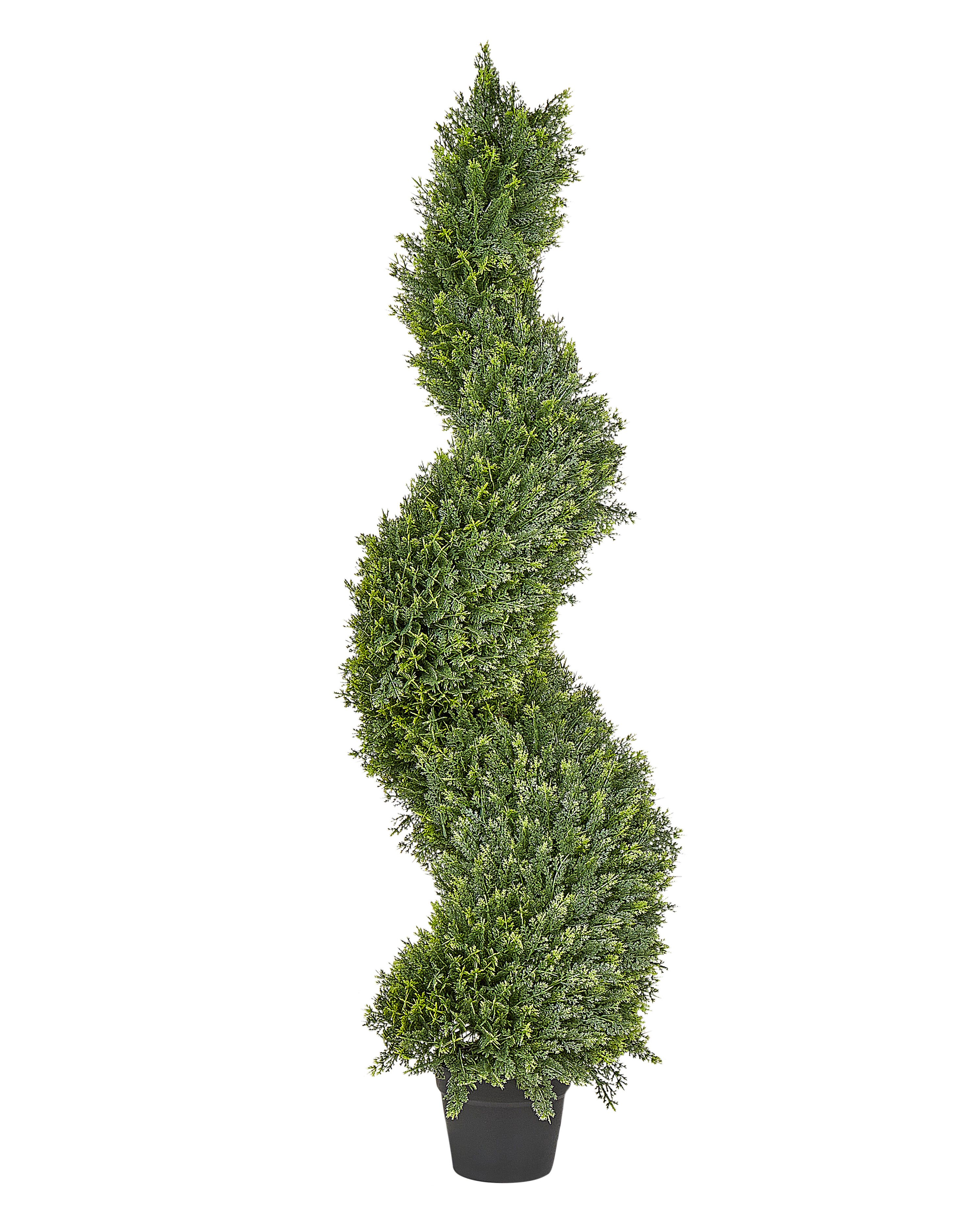 Artificial Potted Plant 126 cm CYPRESS SPIRAL TREE | Beliani.co.uk