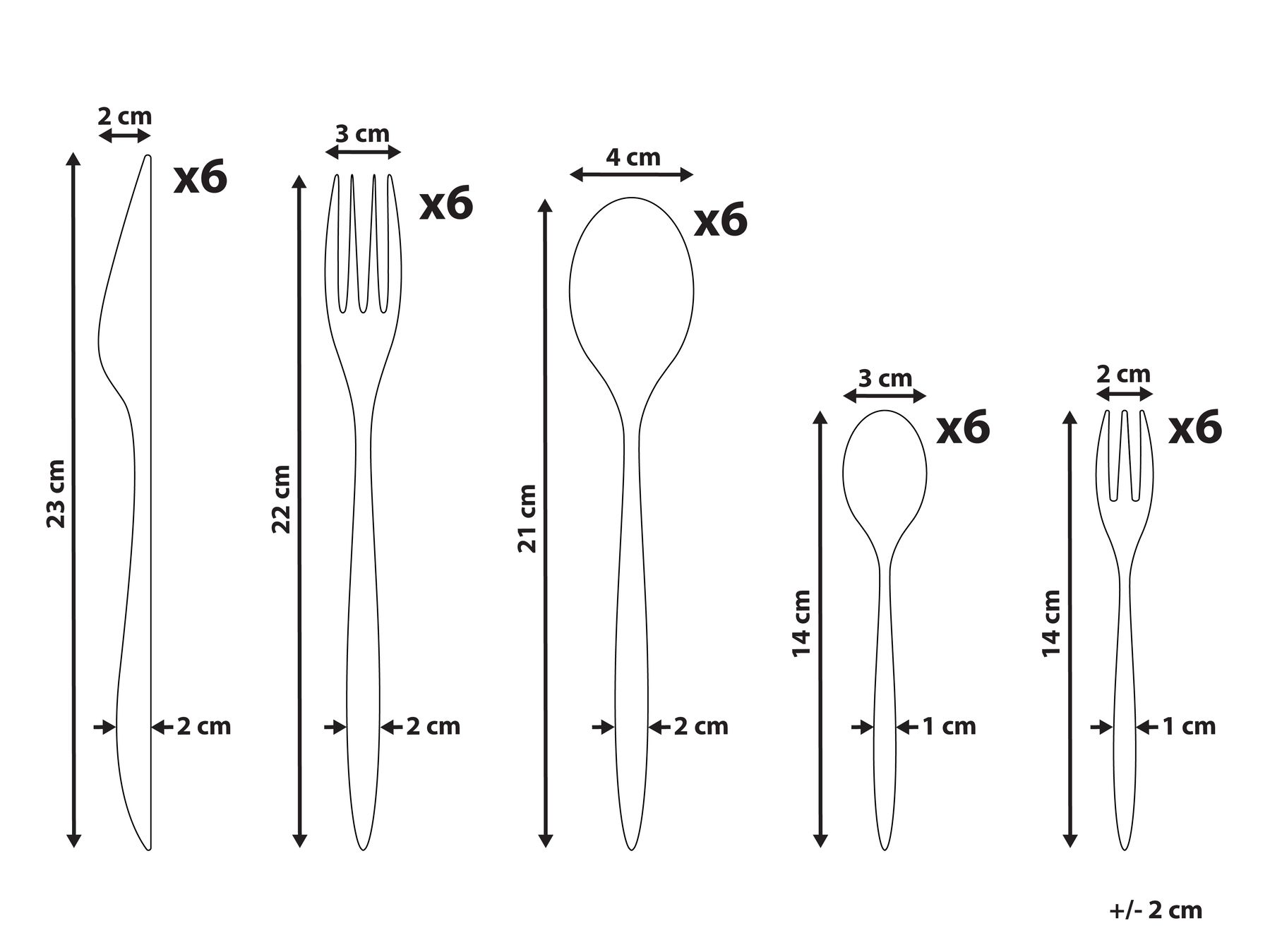 Aterinsetti 30 osaa FARFALLE Musta | Beliani.fi