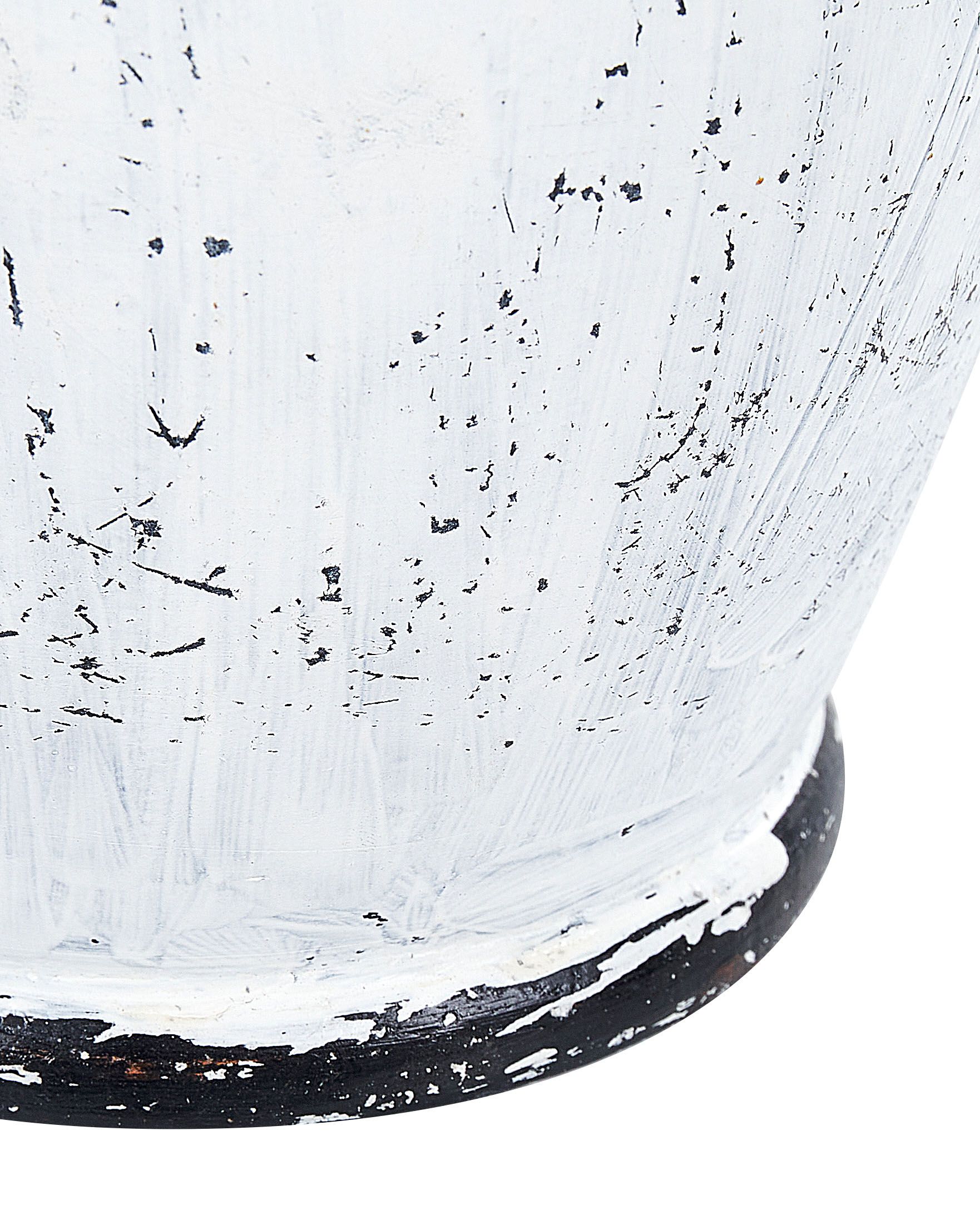 Jarro decorativo MASSALIA Cerâmica 33 cm Branco | Beliani.pt