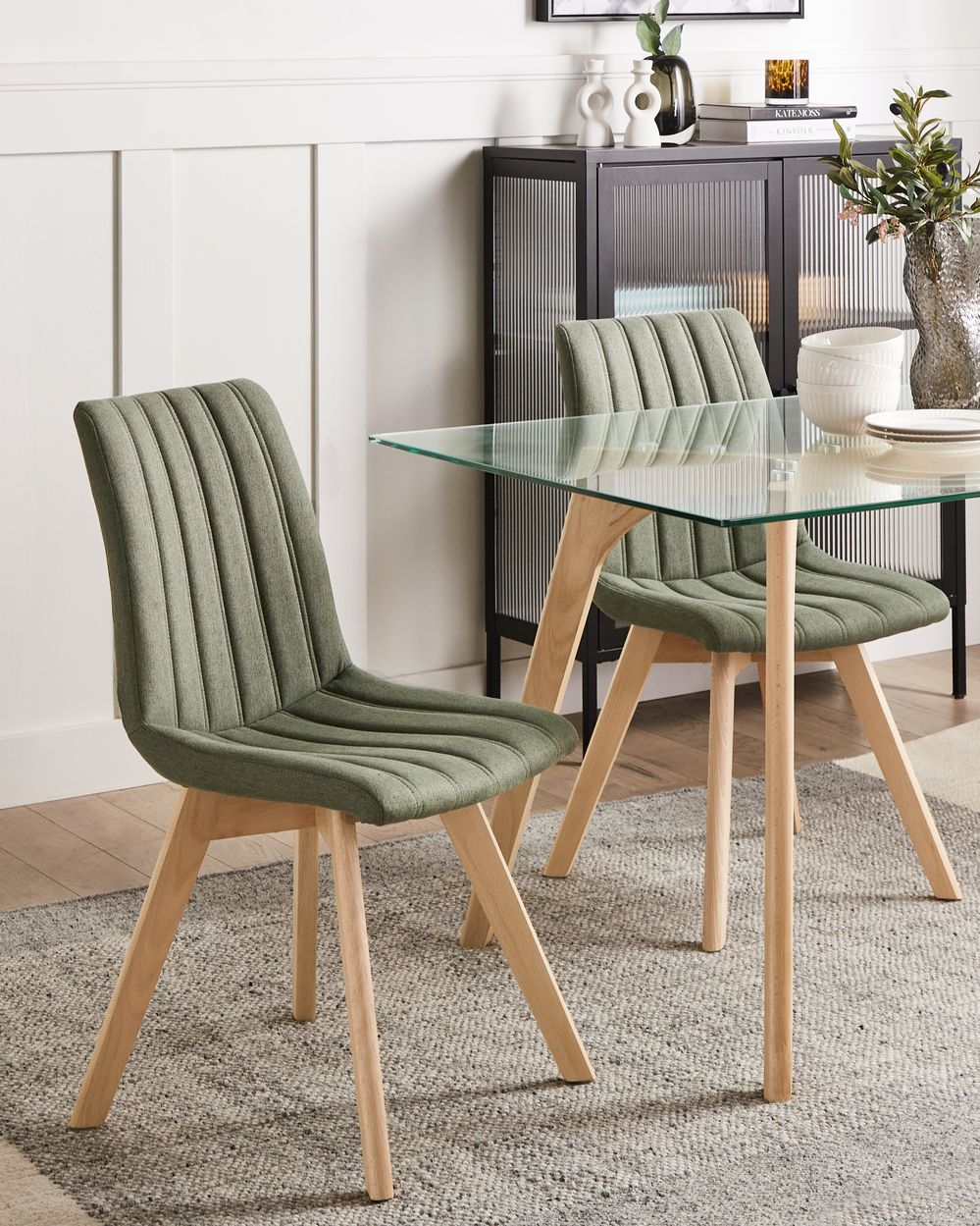 Dining Table SHERIDAN Natural Ash Wood 180 cm 100 cm | Beliani.at