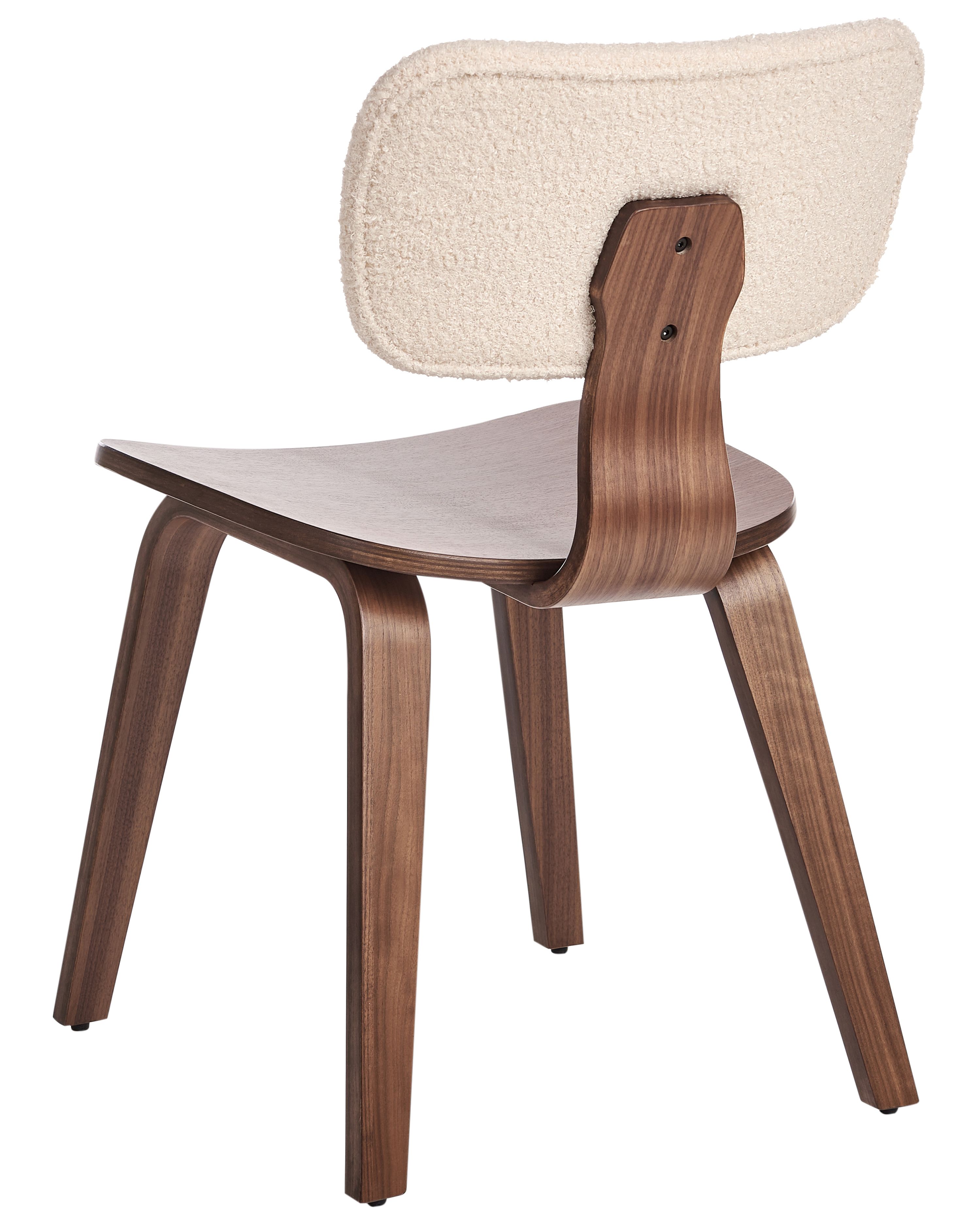 Sæt med 2 spisebordsstole LUCINDA Træ Mørkebrun | Beliani.dk