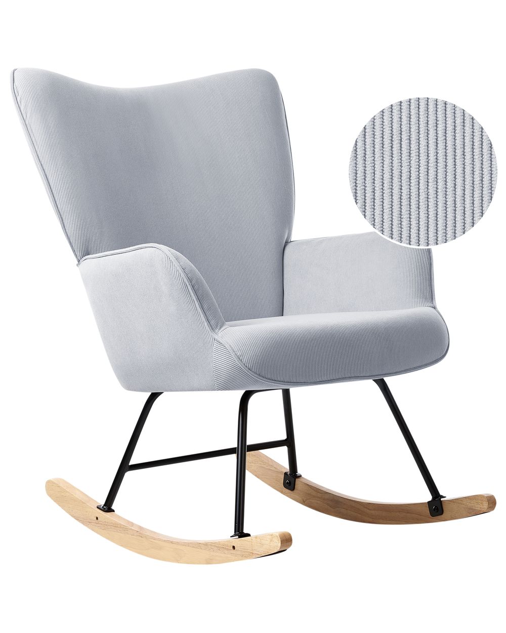 Keinutuoli WESTON kangas Vaaleanbeige | Beliani.fi