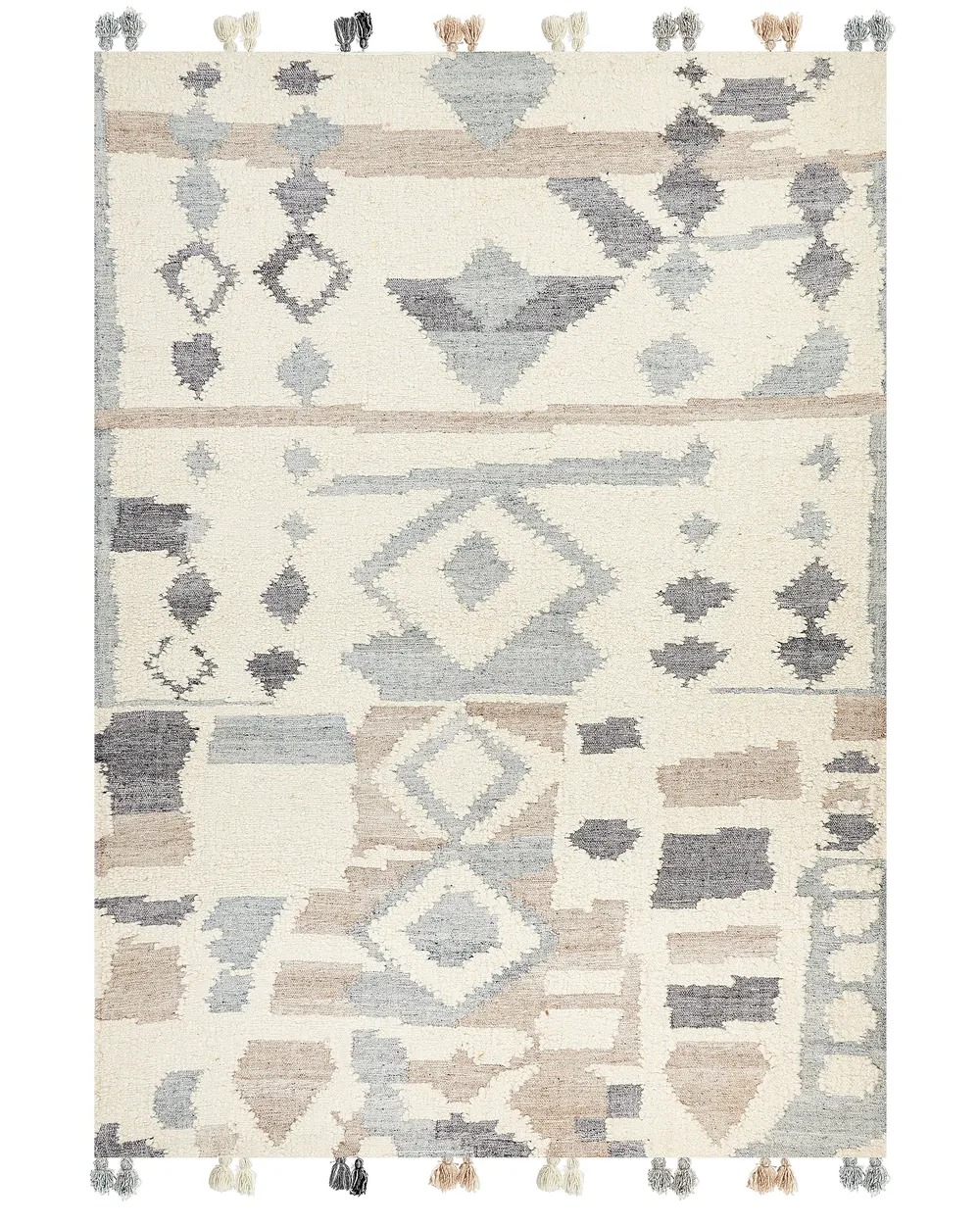 Rug ABEGUM Beige 200 x 300 cm Wool | Beliani.co.uk