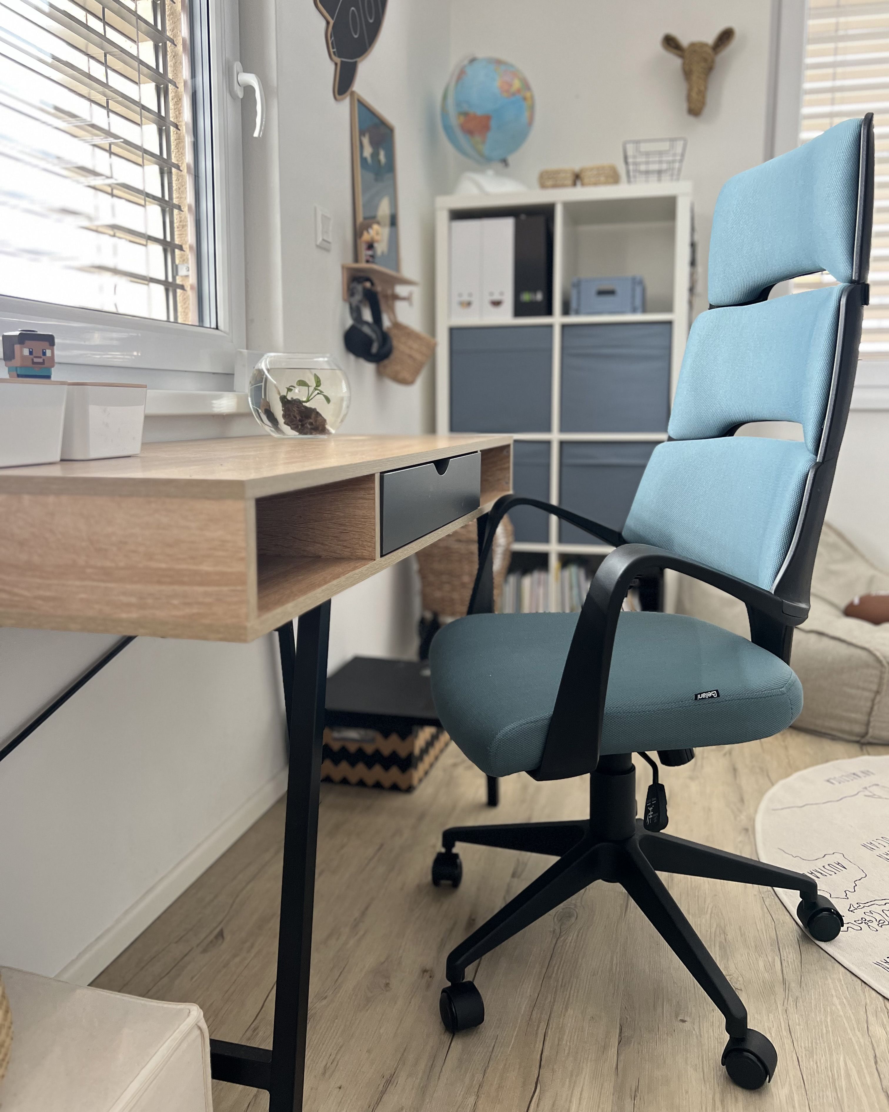 Chaise de bureau GRANDIOSE Bleu | Beliani.fr