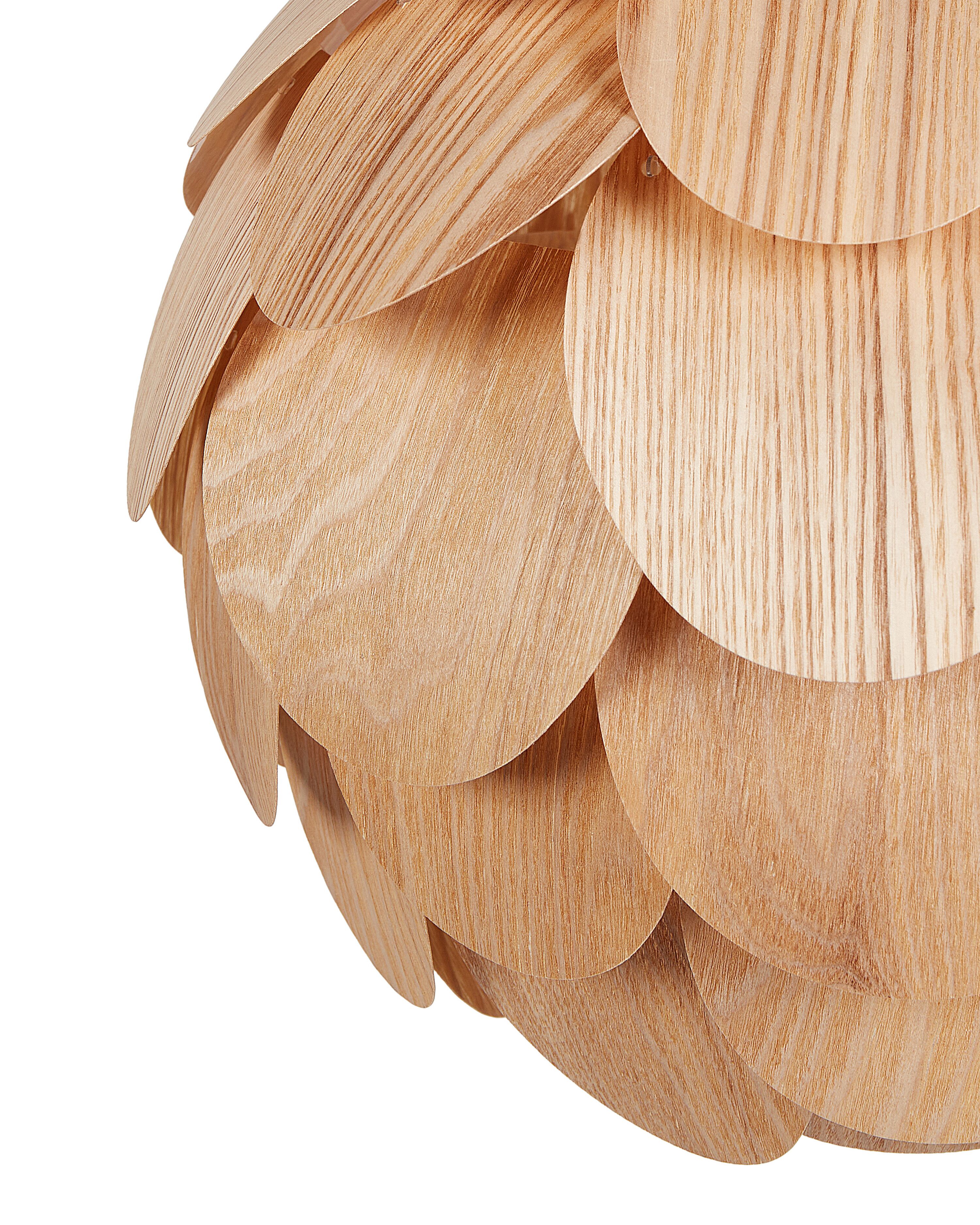 Bamboo Pendant Lamp Natural BAMPUR | Beliani.co.uk