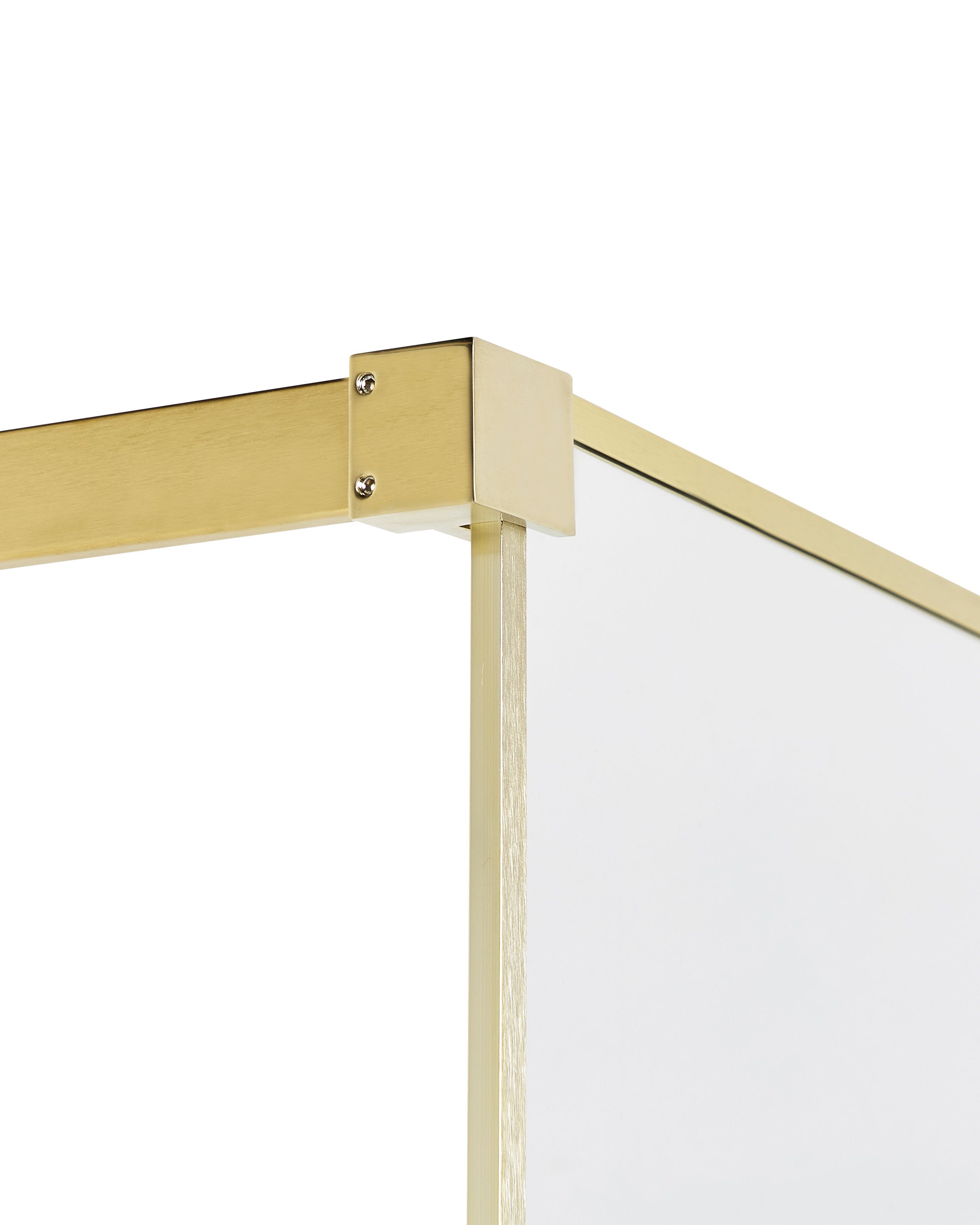 Shower Screen WASPAM 80 x 190 cm Gold | Beliani.co.uk