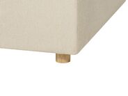 Sofa 3 Seater LERMON Fabric Beige | Beliani.co.uk