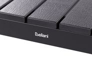 6 Seater Aluminium Garden Dining Set Black NARDO | Beliani.co.uk