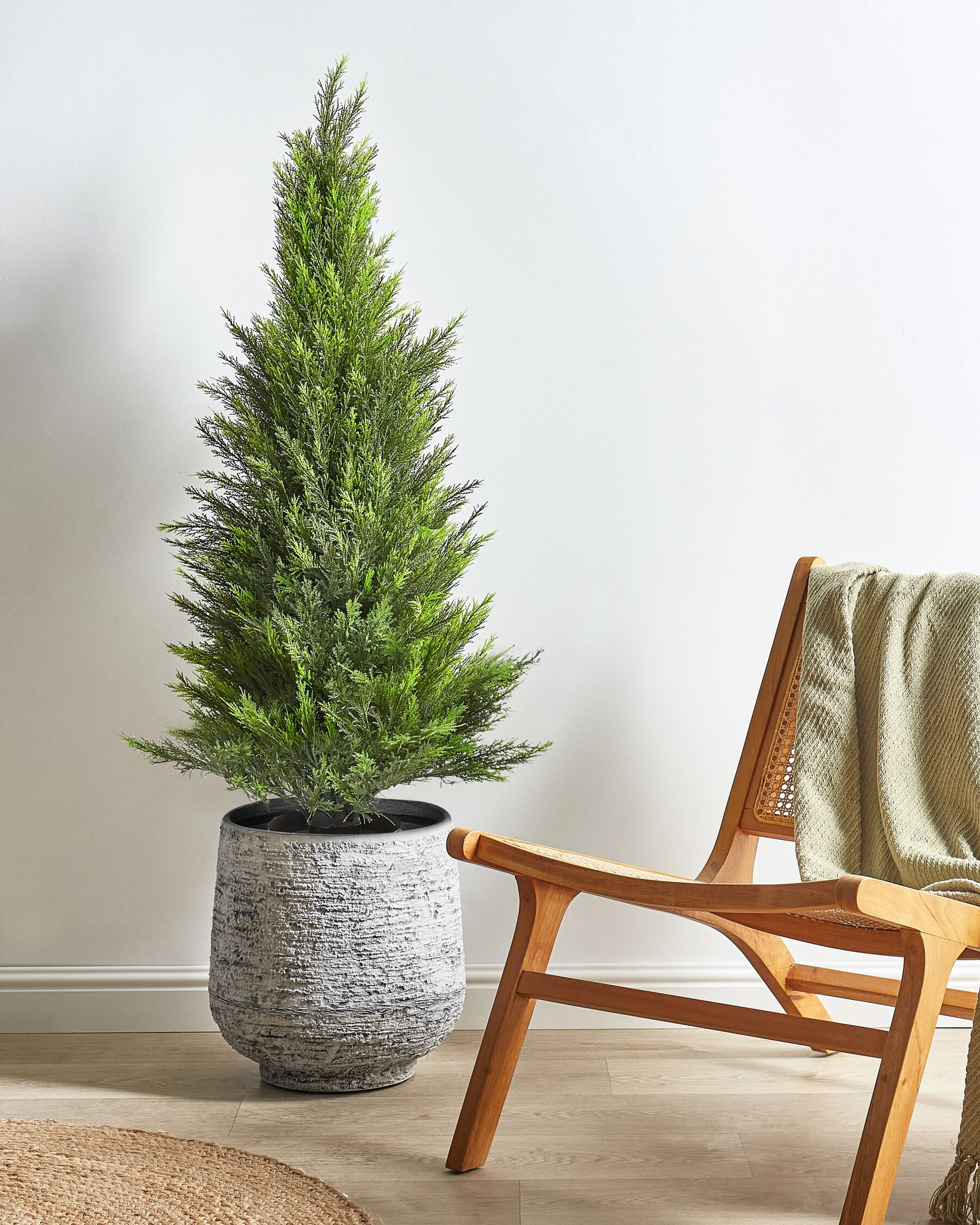 Artificial Plant CEDAR TREE 120 cm Green | Beliani.co.uk