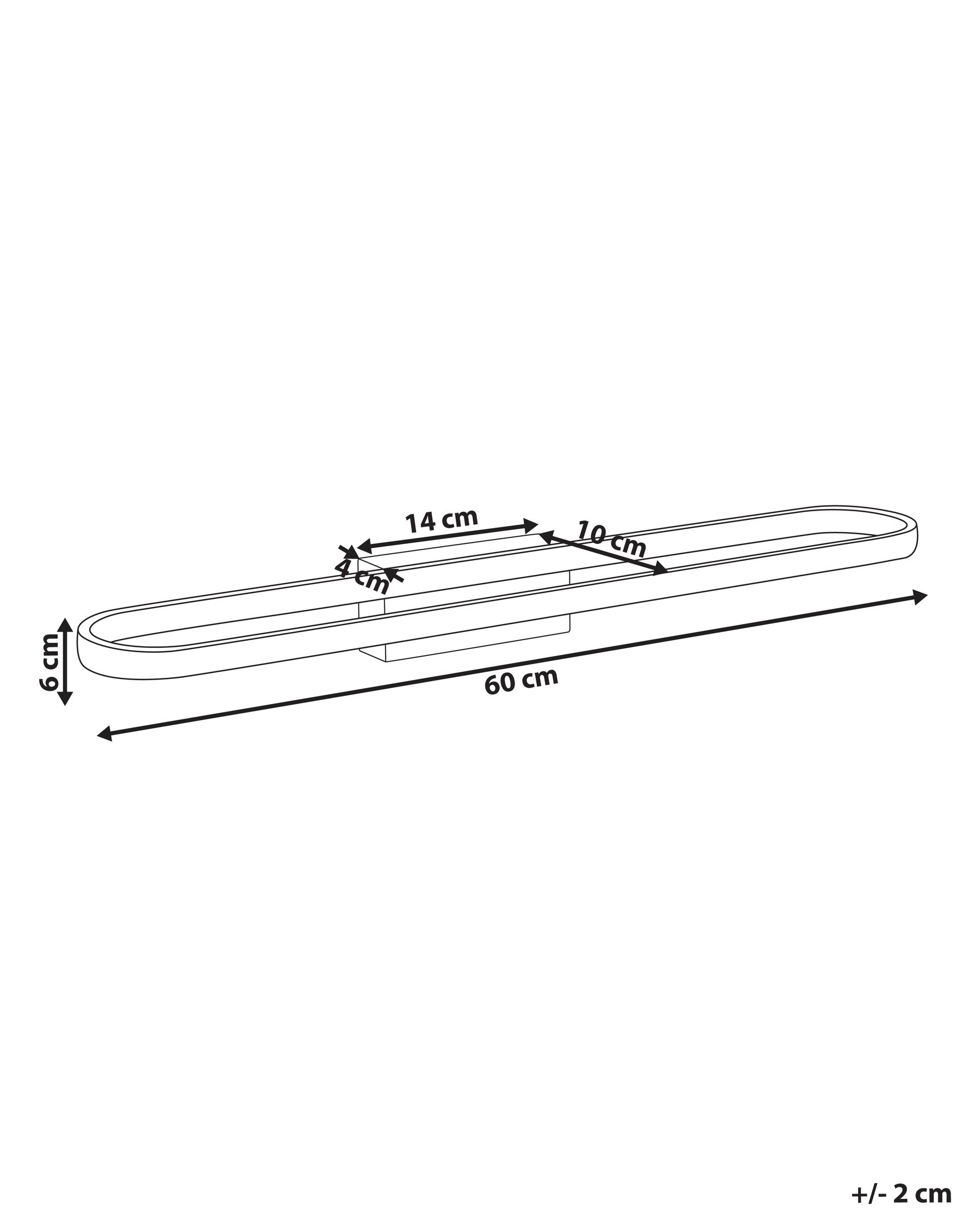 Picture and Mirror LED Light MIDOU Metal White | Beliani.ro