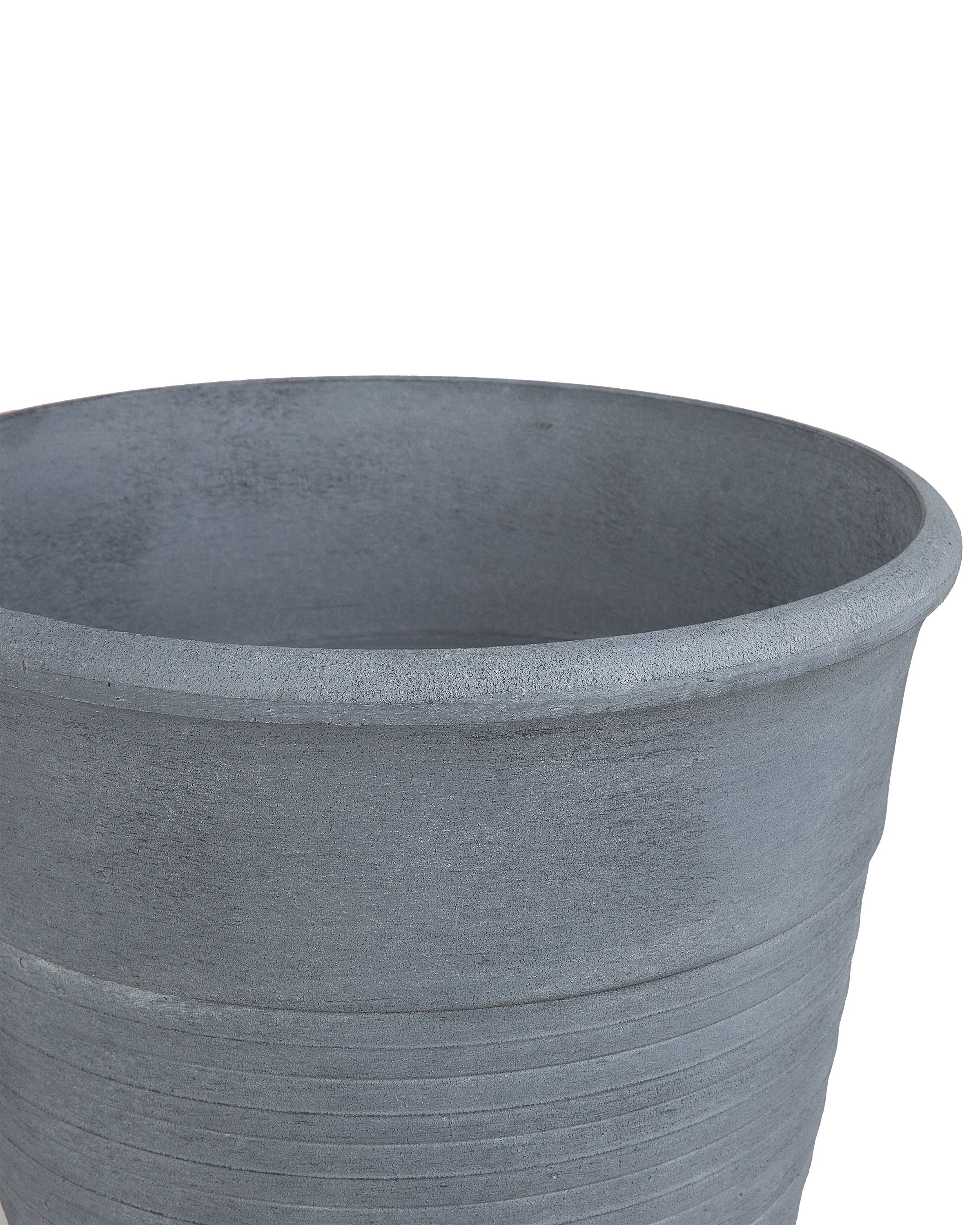 Set of 2 Plant Pots ⌀ 50 cm Grey KATALIMA | Beliani.co.uk