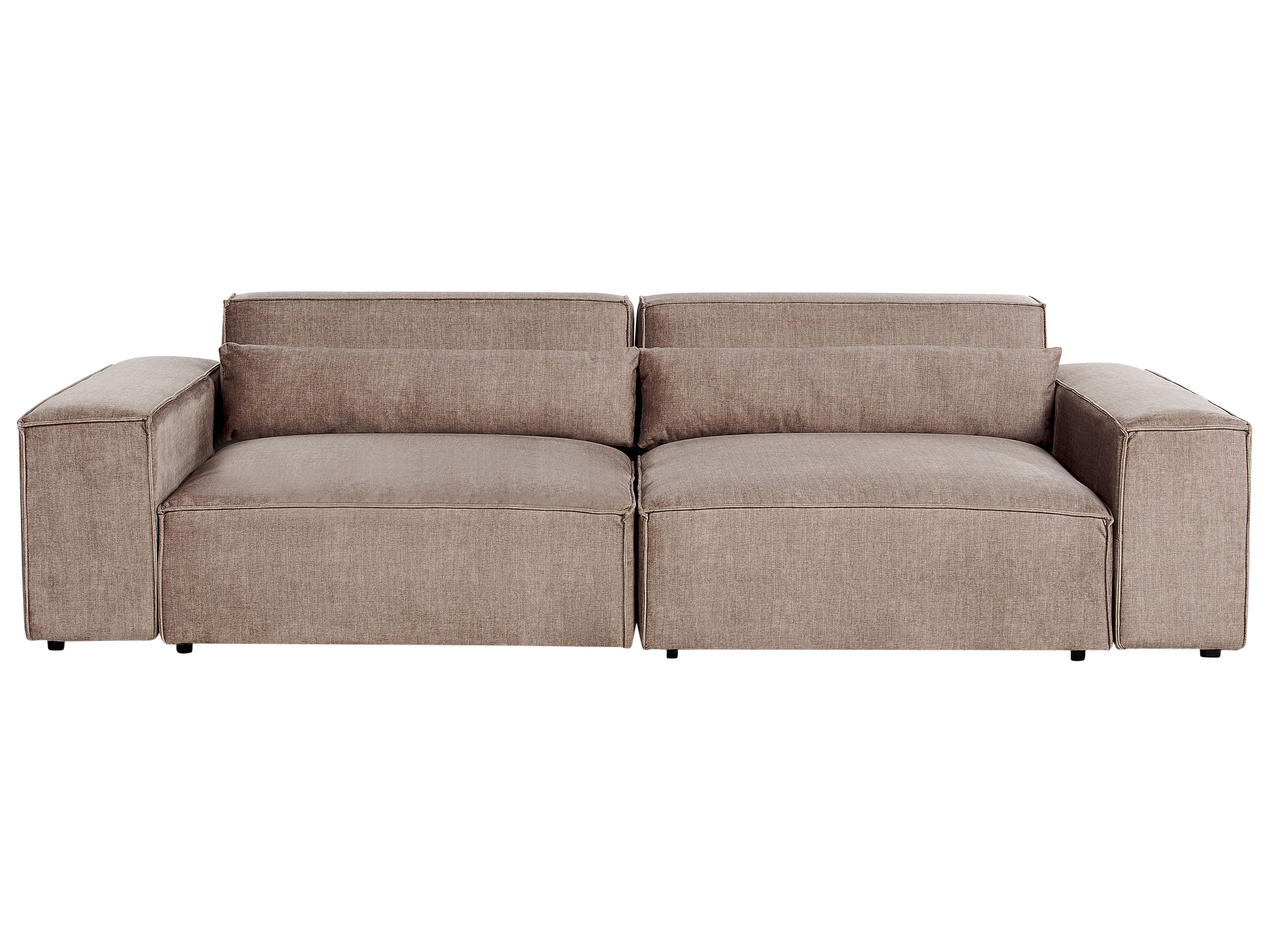 2-Sitzer Sofa hellbraun HELLNAR | Beliani.de