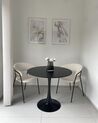 Round Dining Table ⌀ 90 cm Black BOCA | Beliani.co.uk