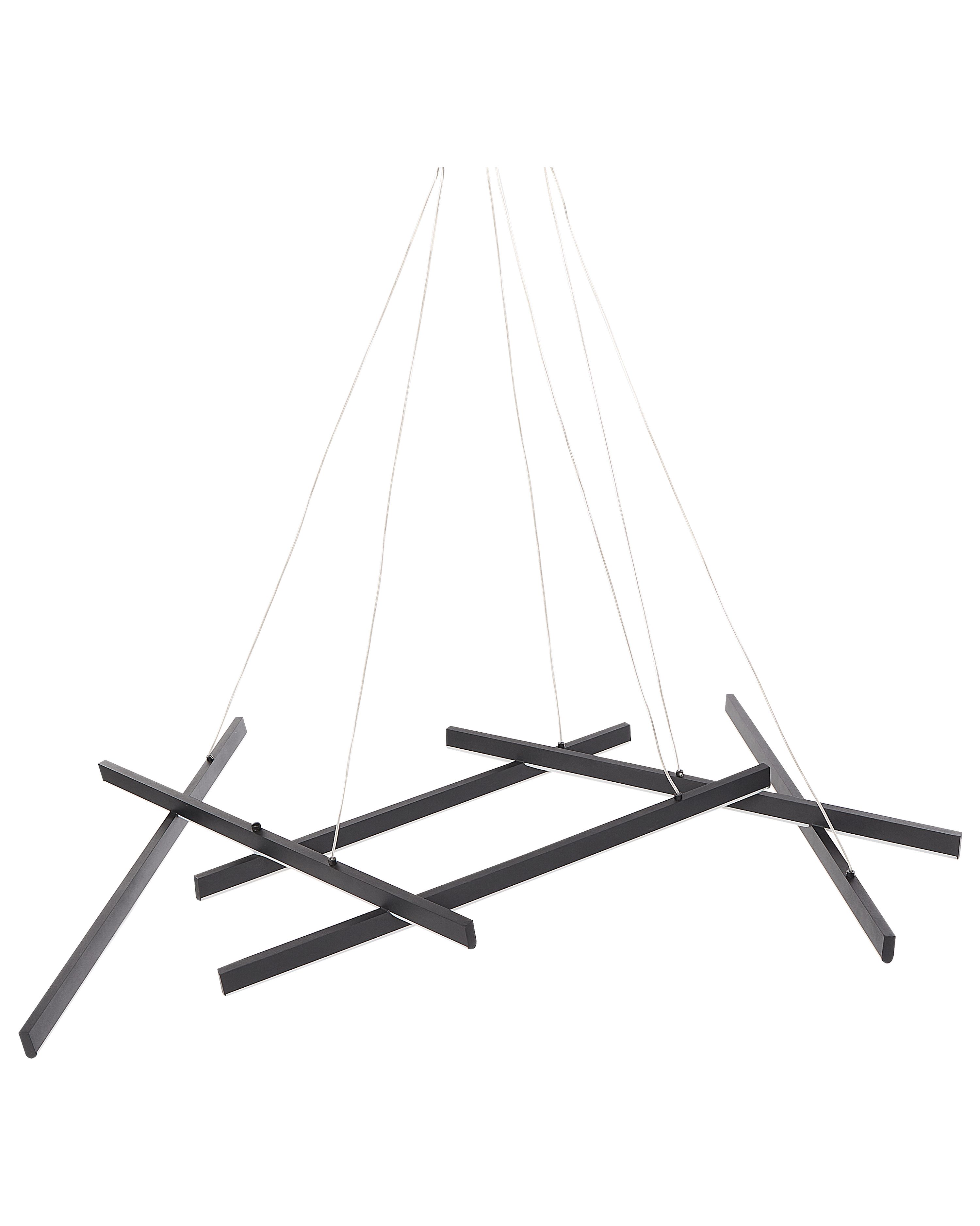 LED Hängeleuchte KANDRA mit Dimmer Metall Schwarz | Beliani.at