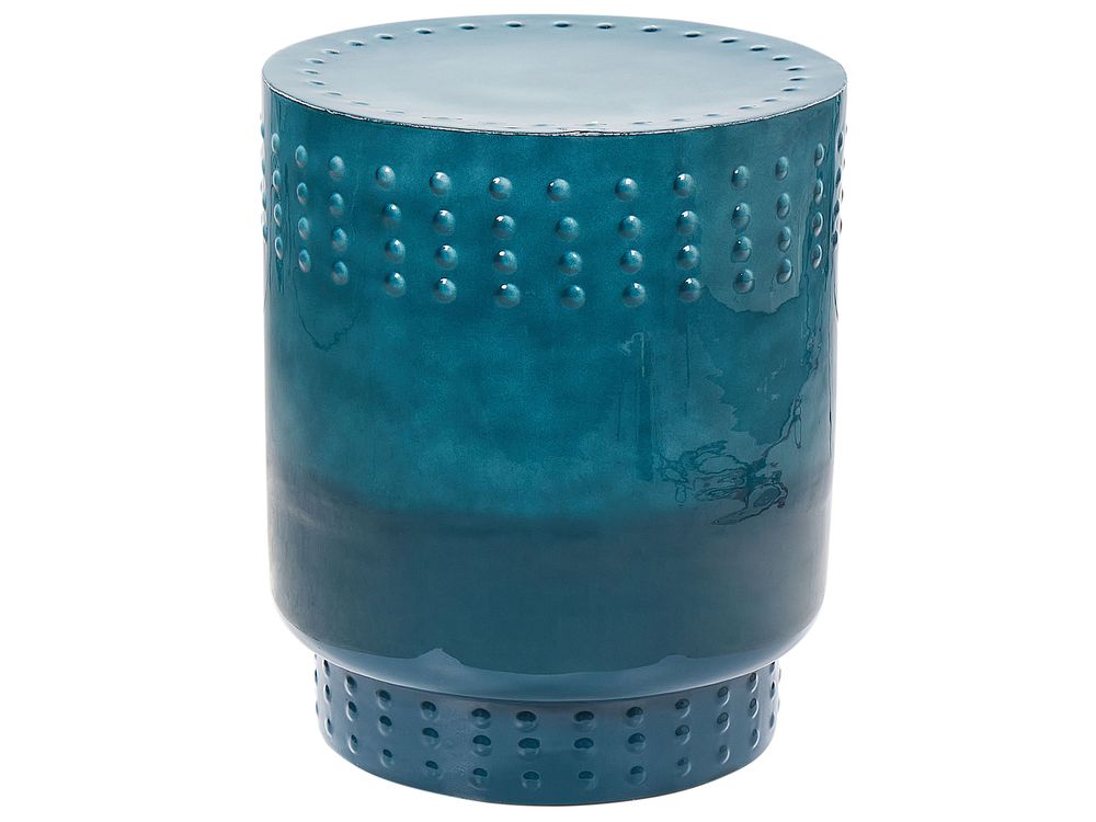Metal Side Table Blue ABRA Beliani