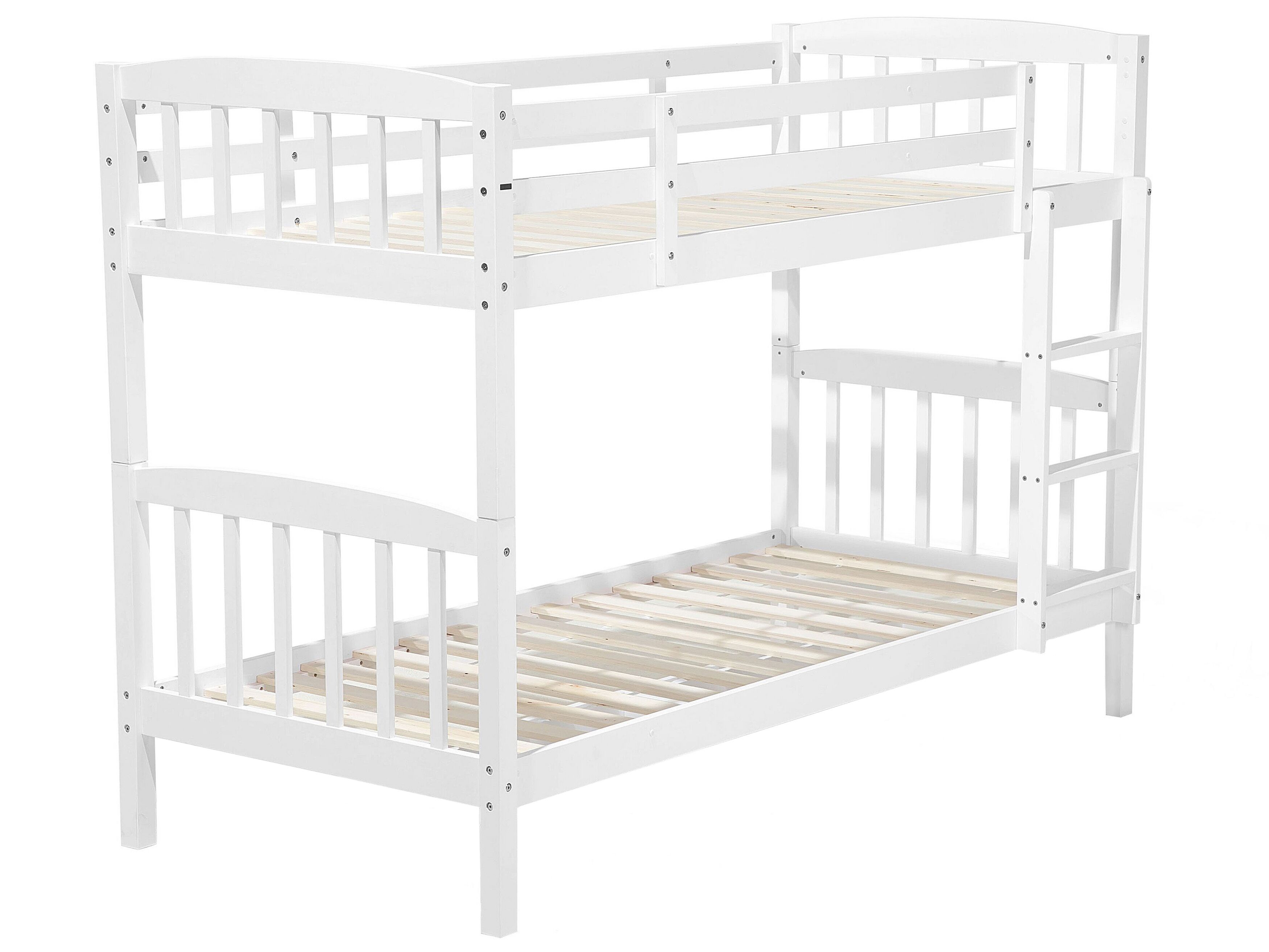 Bunk Bed with Drawers Pine Wood REVIN 90 x 200 cm (EU Single) White ...