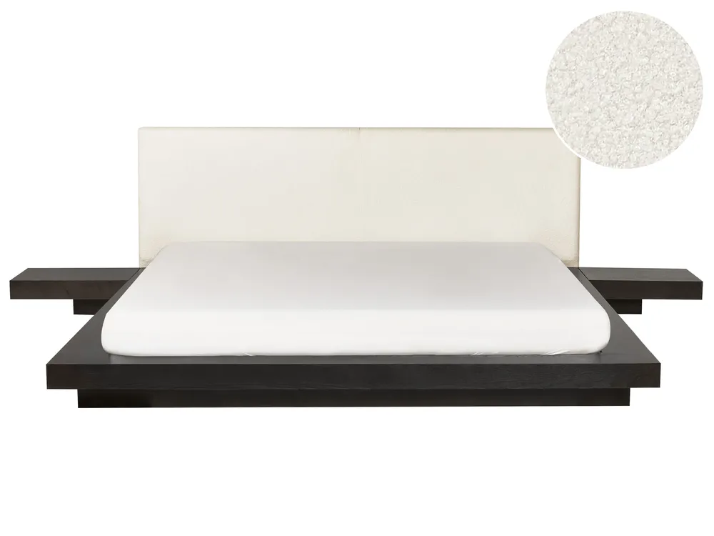Waterbed Faux Leather ZEN 180 x 200 cm (EU Super King) Natural Ash Wood ...