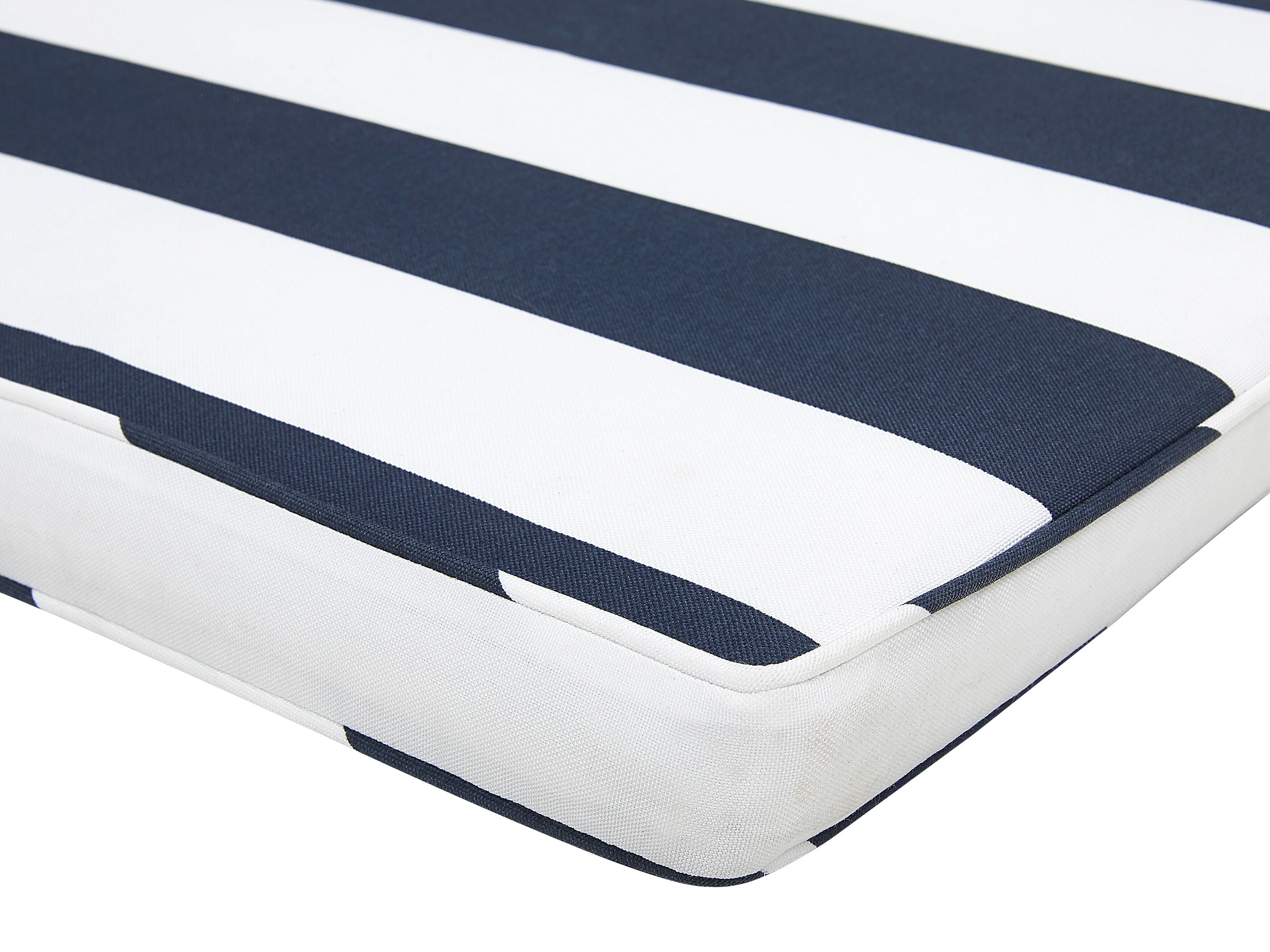 Banc avec coussin d'assise VIVARA 160 cm Bois d'acacia certifié Bleu ...