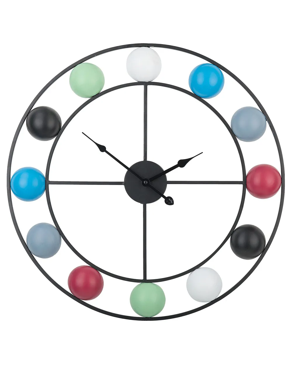 Wall Decor RHODIUM Metal 40 cm Multicolour | Beliani.co.uk