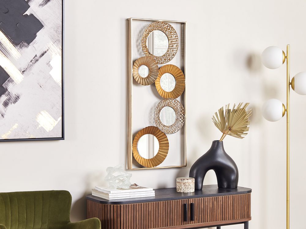 Wall Decor MAICOBA 90 cm Metal Gold Beliani