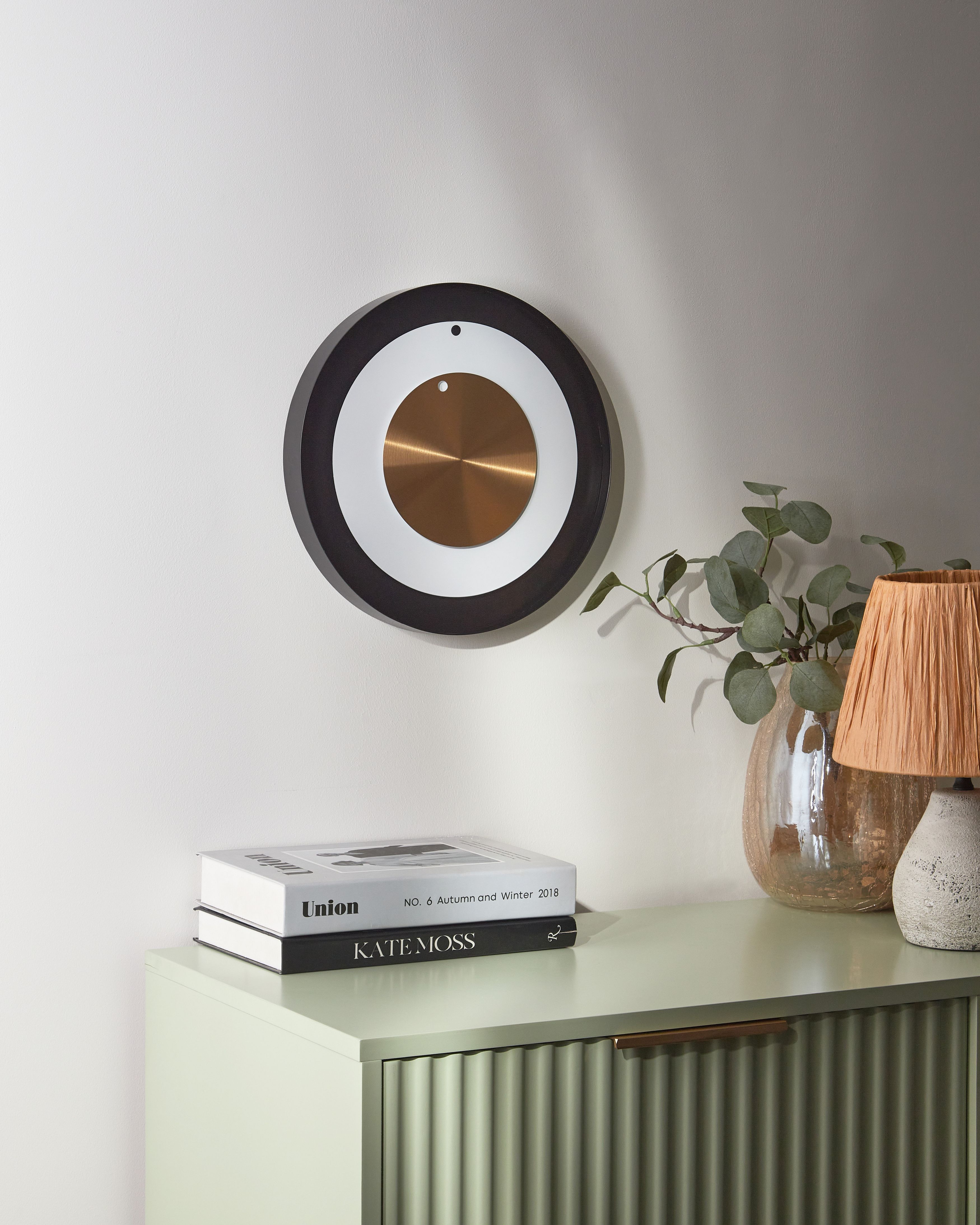 Wall Clock CLUSES 30 cm Metal Black | Beliani.co.uk