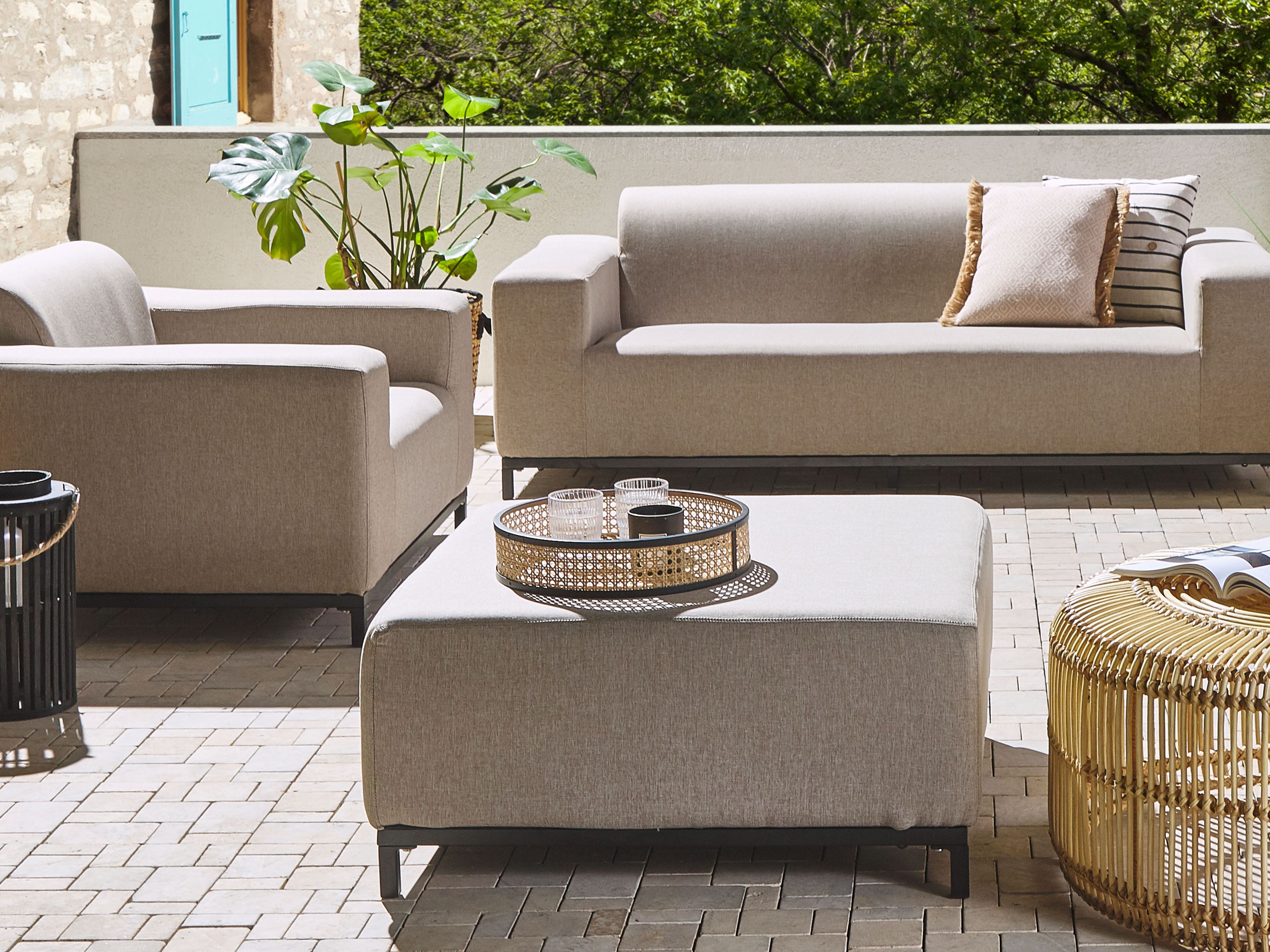 Ottoman ROVIGO Beige | Beliani.co.uk