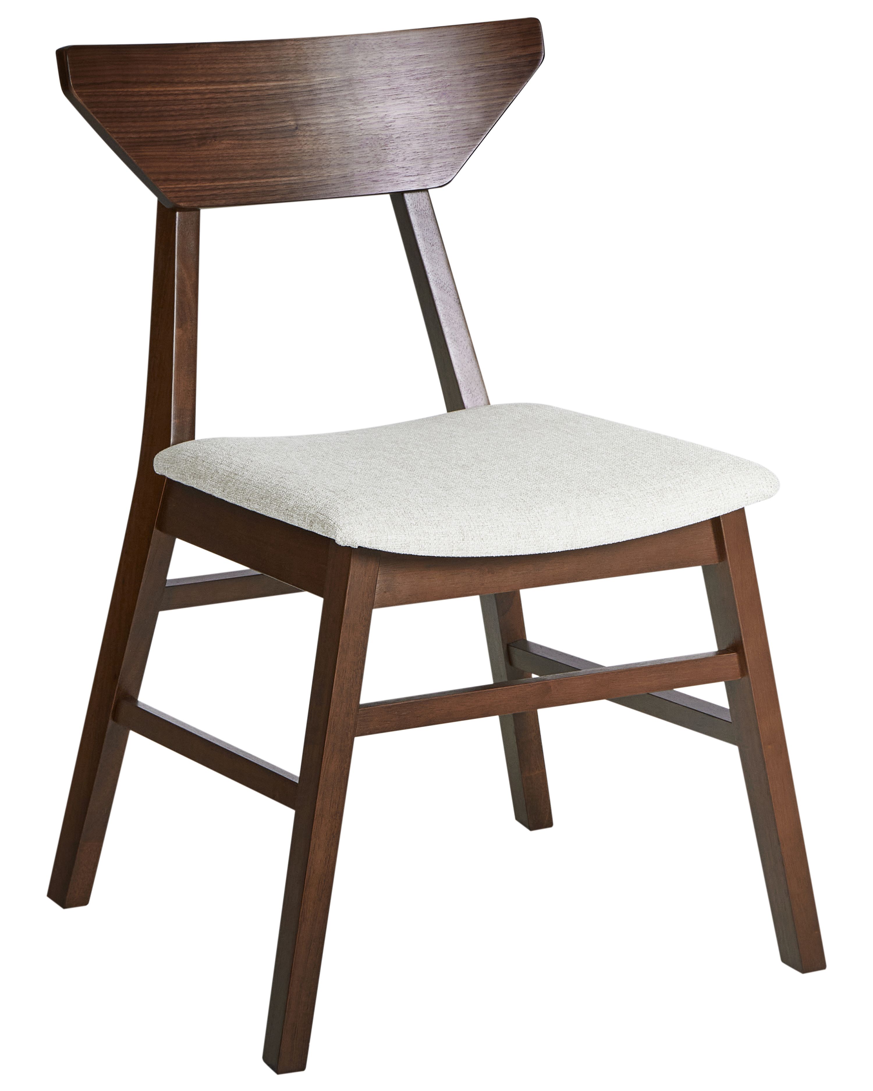 Set of 2 Dining Chairs HOPKINS Wood Dark Brown | Beliani.co.uk