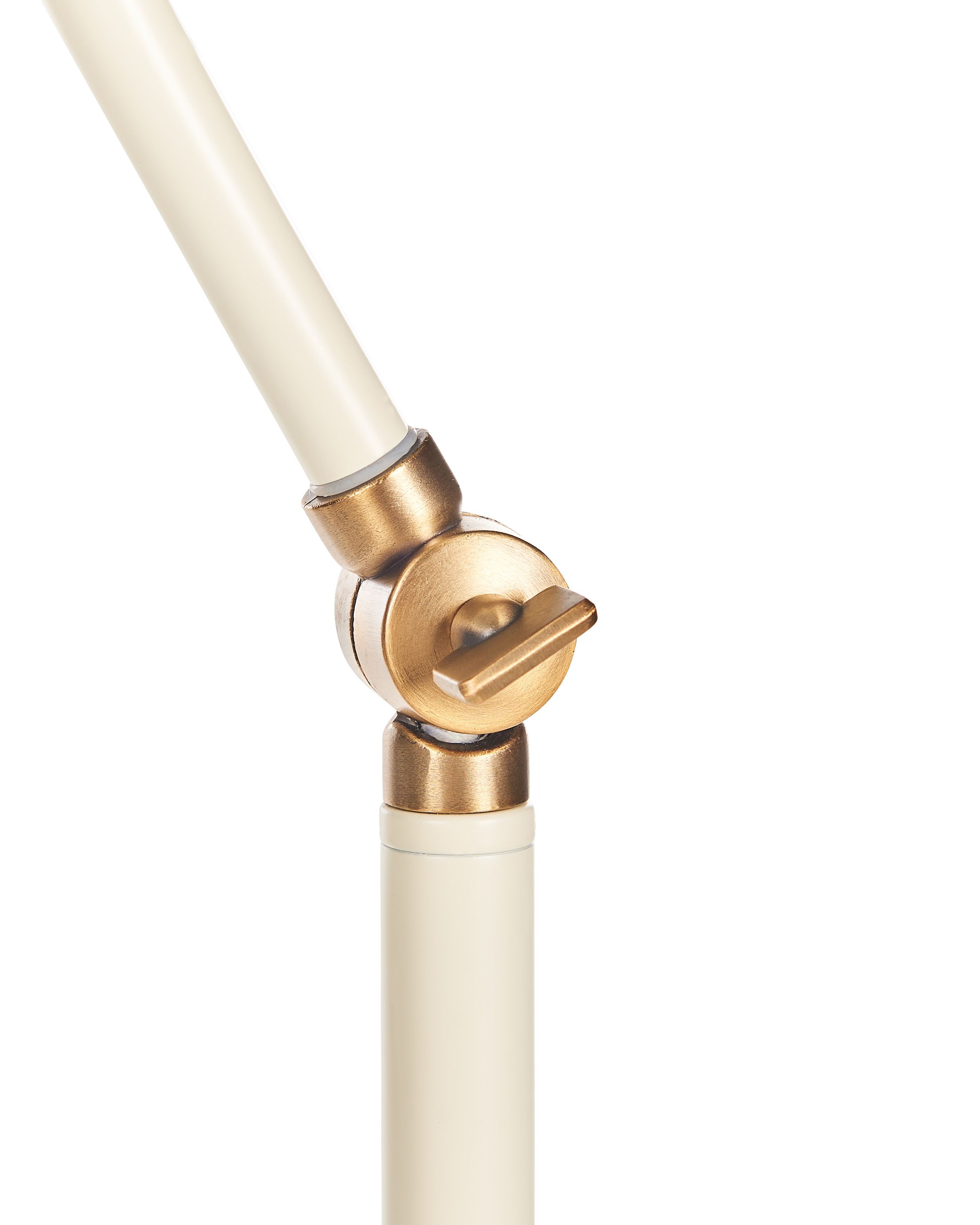 Floor Lamp LENNON Adjustable Metal Light Beige | Beliani.co.uk
