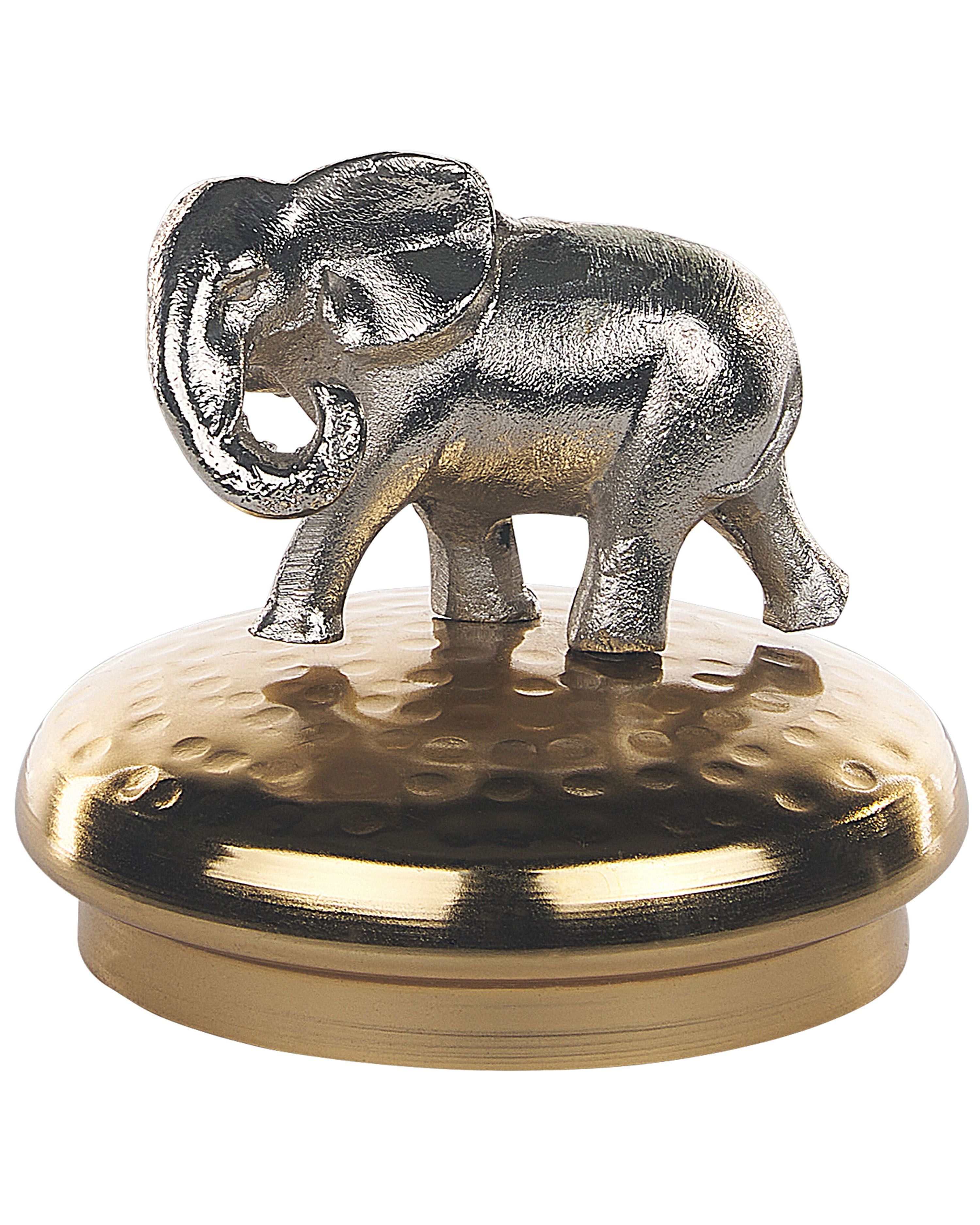 Set of 2 Trinket Boxes LAKI Glass Gold | Beliani.co.uk