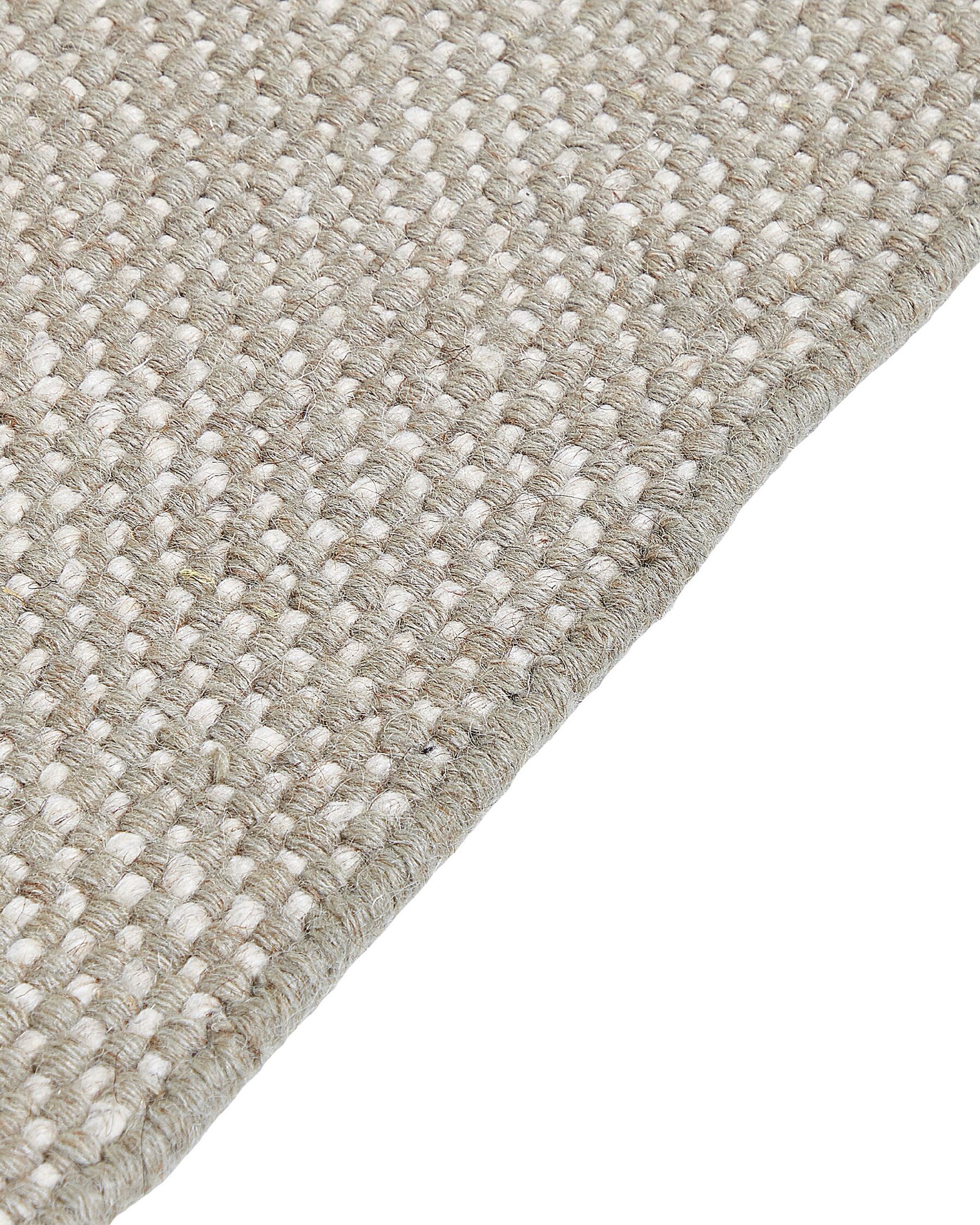 Wool Area Rug 140 x 200 cm Grey TEKELER | Beliani.co.uk