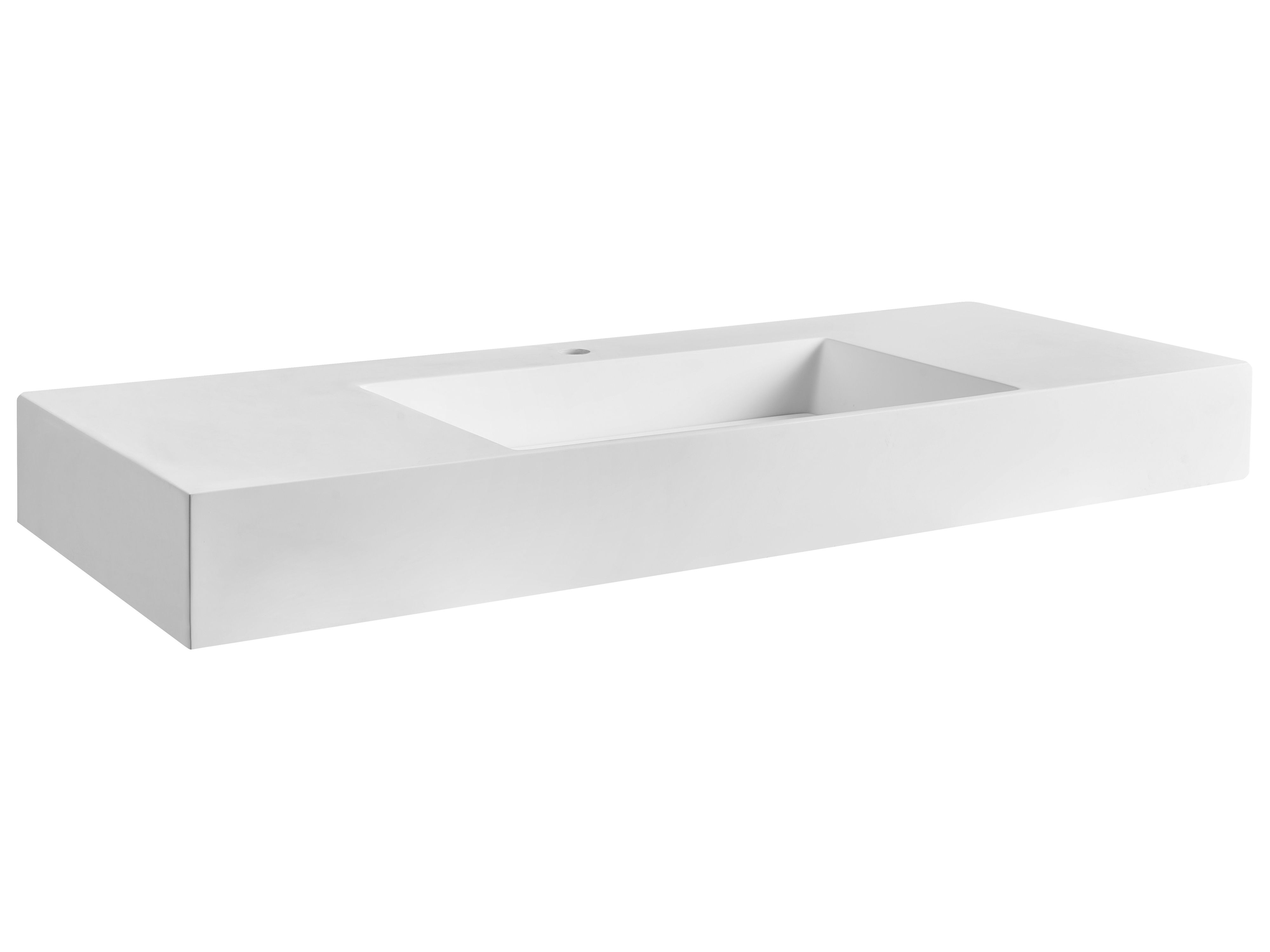 Vegghengt servant 120 x 48 cm Hvit CUSCO | Beliani.no