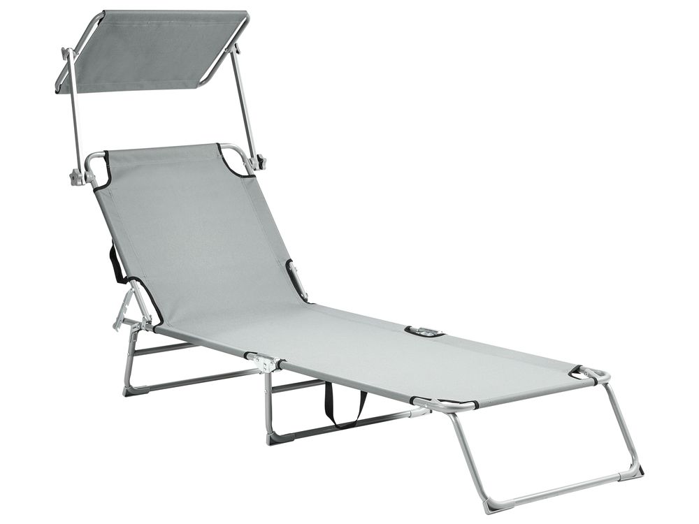 Liggestol PORTOFINO Metal Sort | Beliani.dk