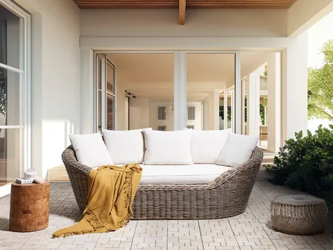 Wooden day bed garden store