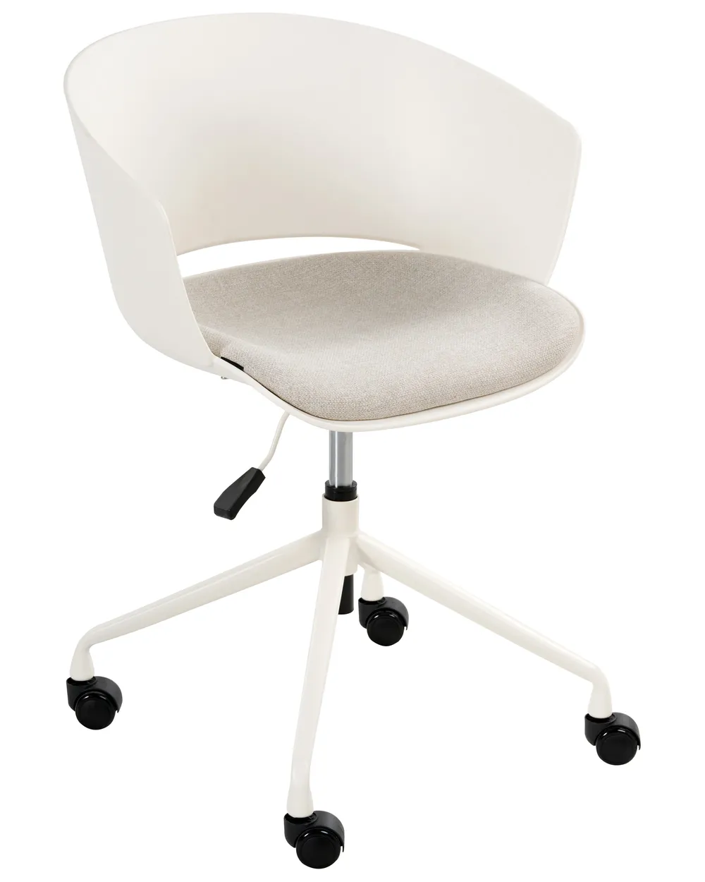 Desk Chair SANILAC Boucle Off-White | Beliani.co.uk