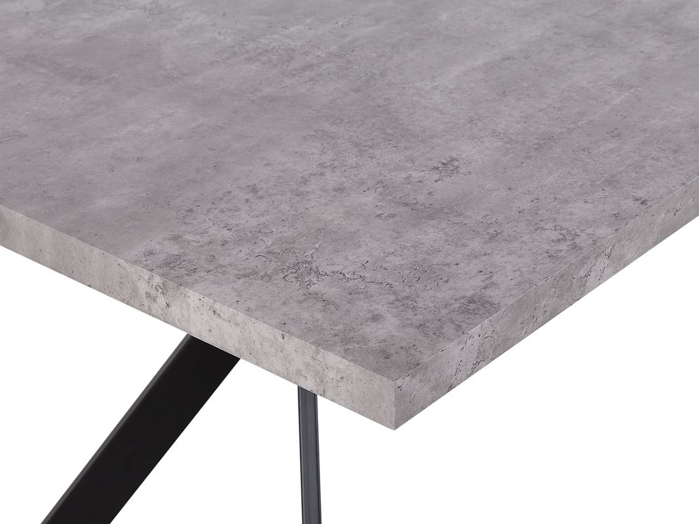 Dining Table 160 x 90 cm Concrete Effect BENSON Beliani