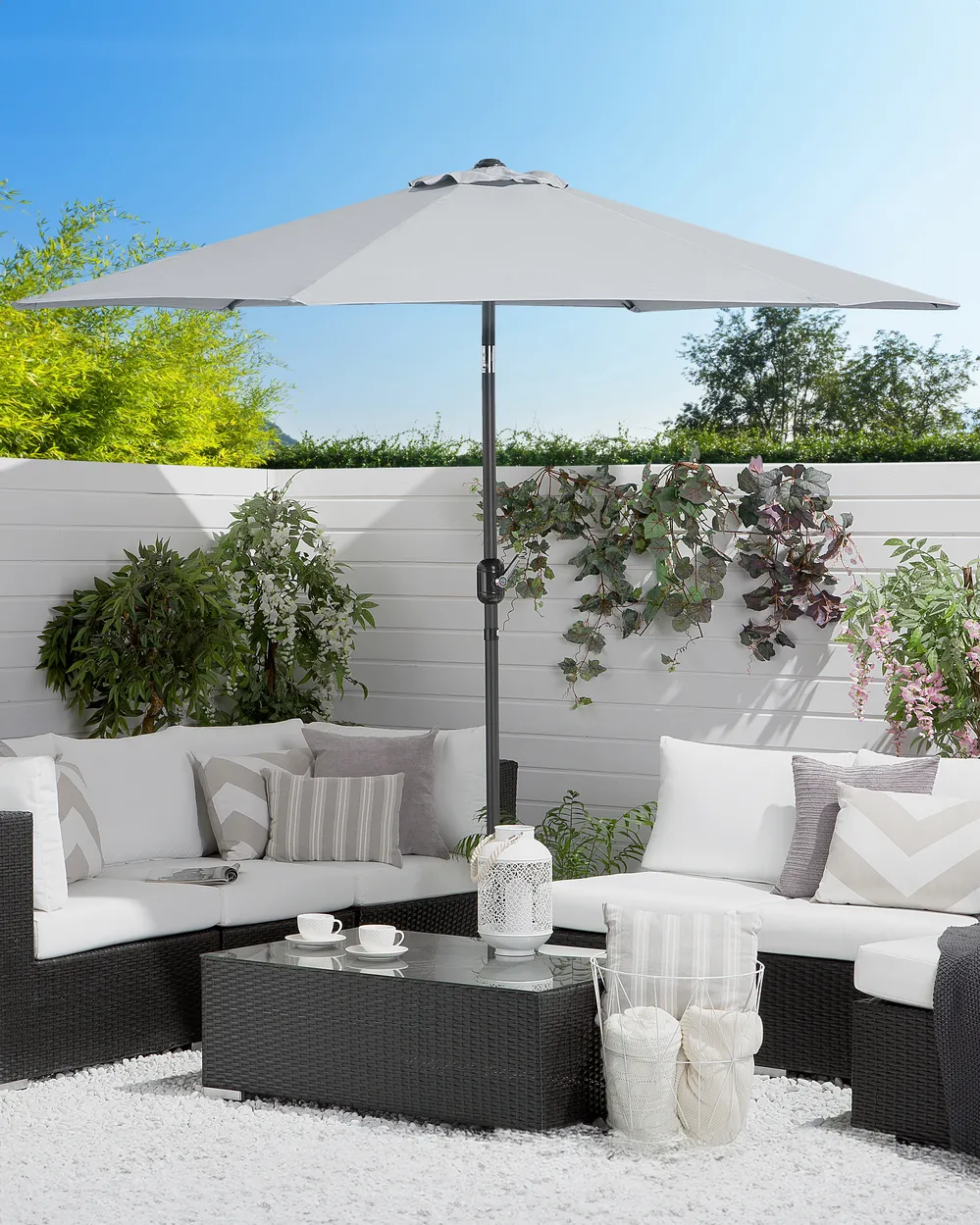 grey rectangle parasol