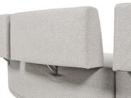 Soffa rundad 6-sits linne grå BOLEN | Beliani.se