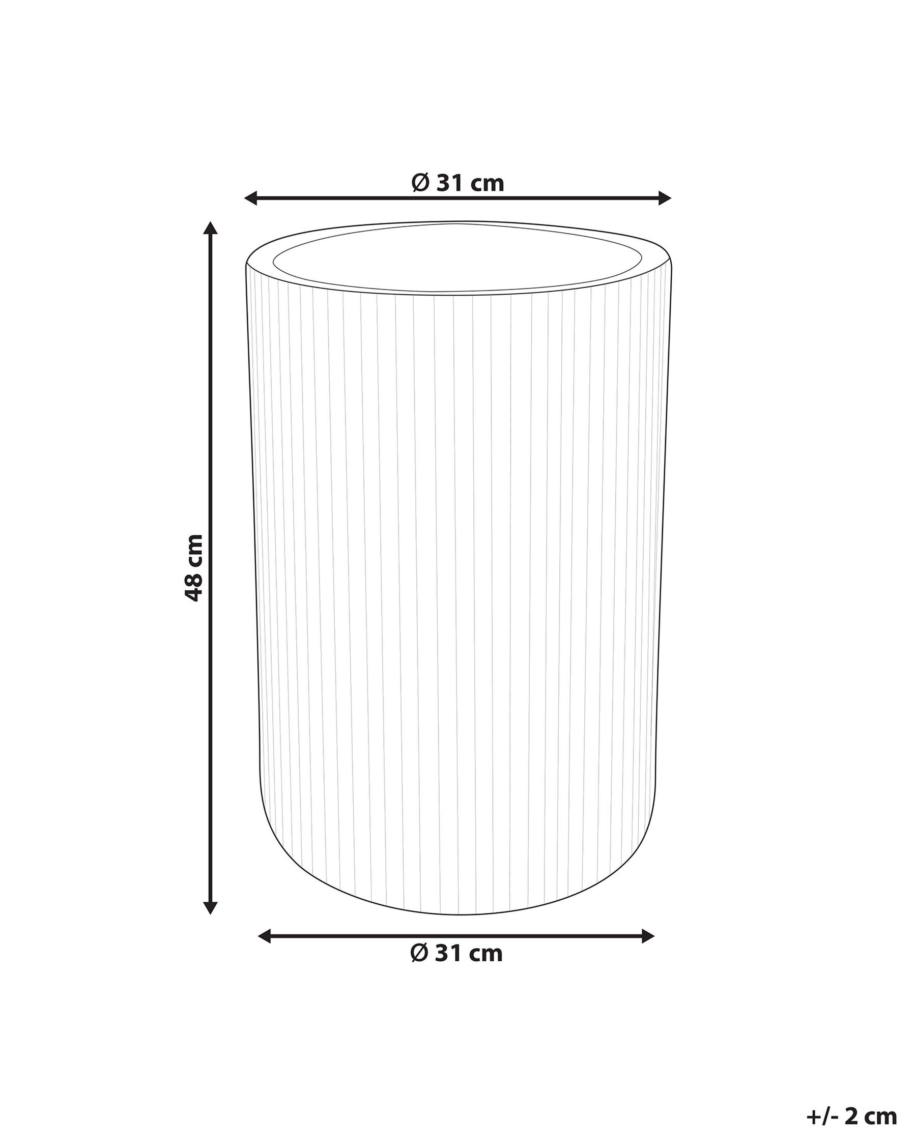 Plant Pot EANTIO 30 cm Brown | Beliani.co.uk