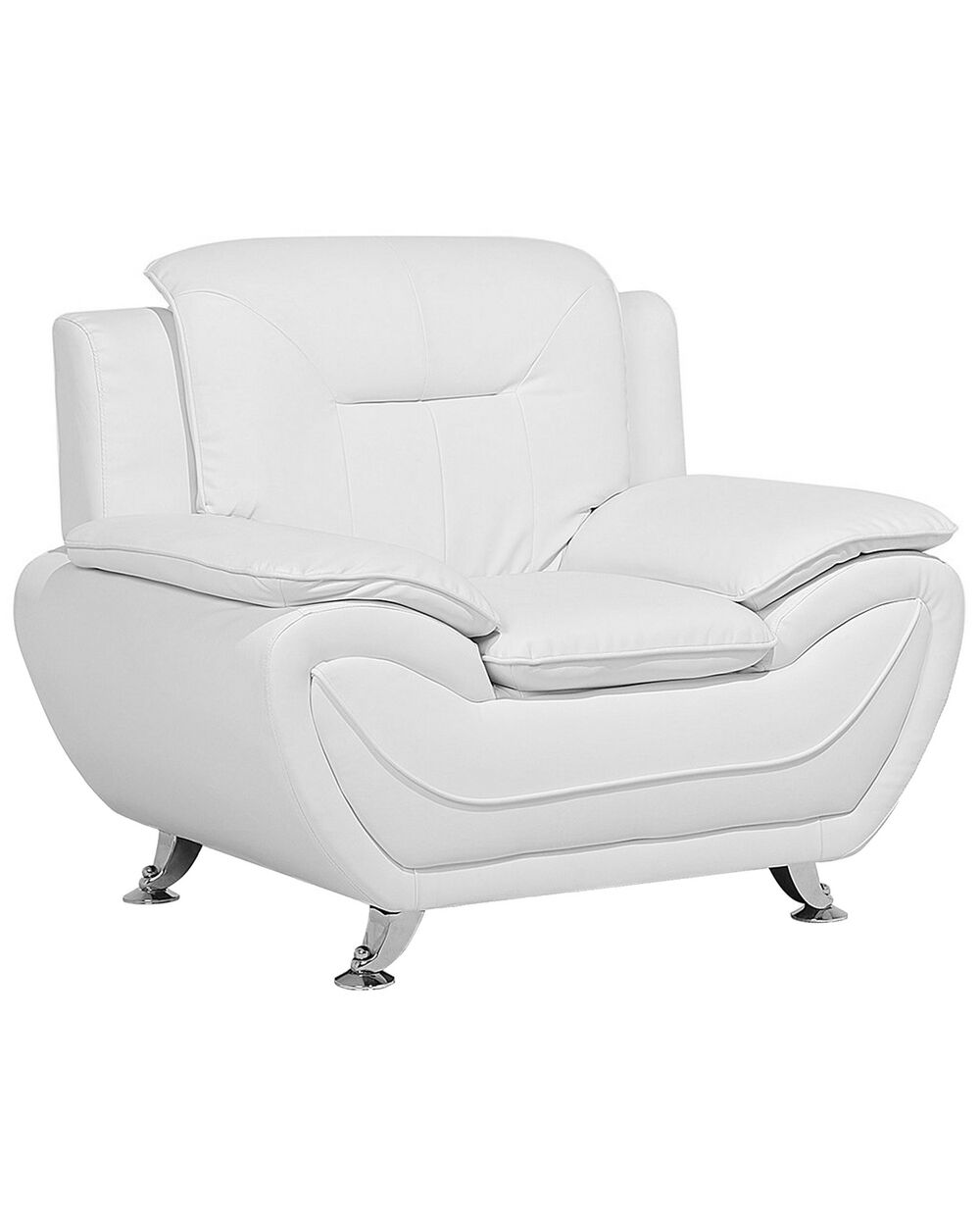 White leather club chair store
