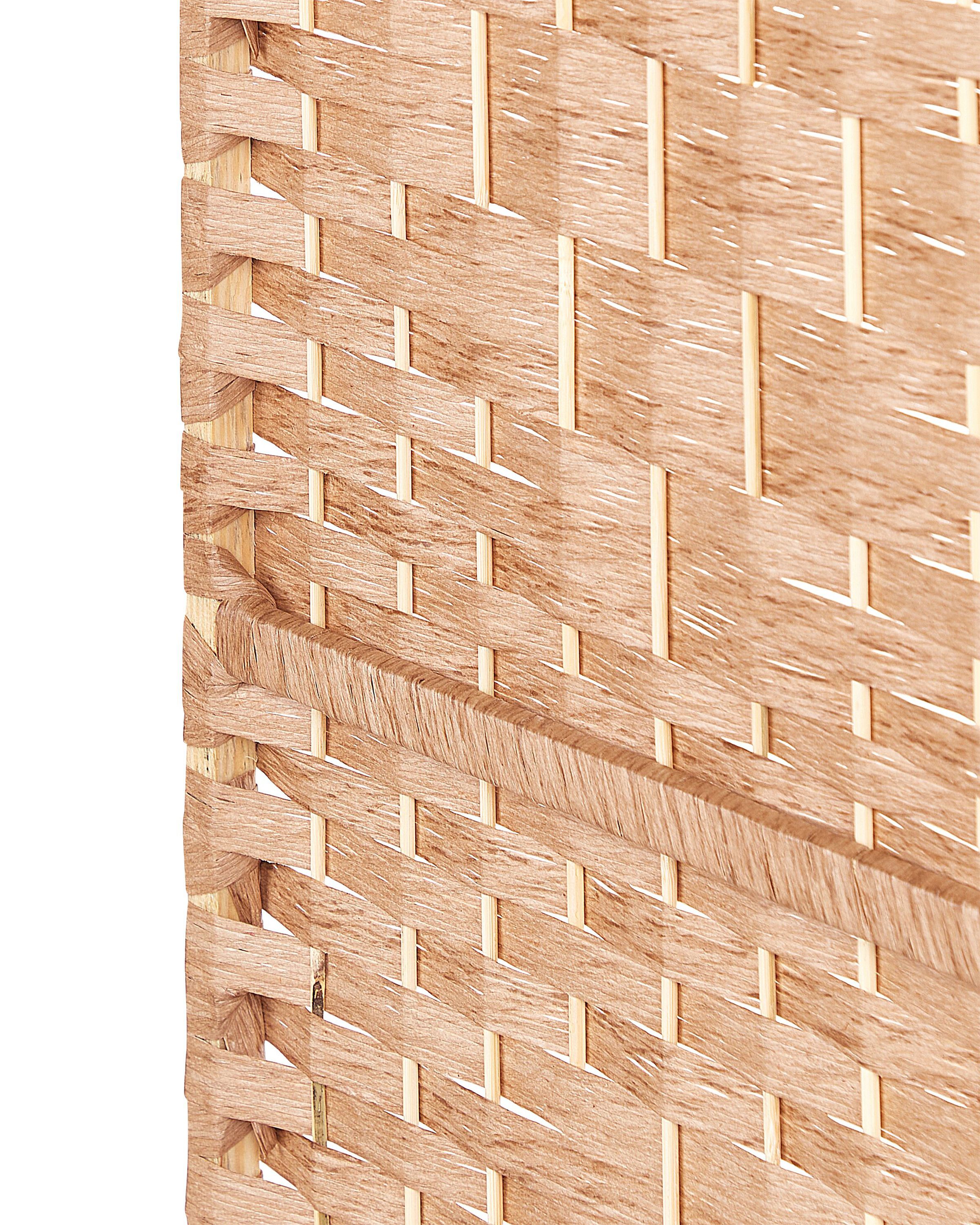 4-dielny paraván LAPPAGO Prírodná 163 cm 170 cm | Beliani.sk